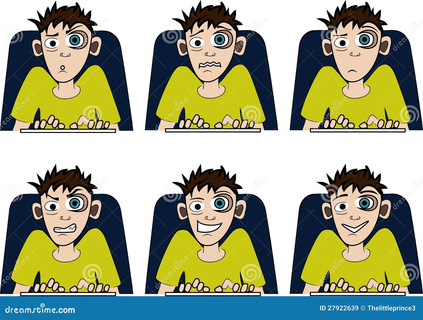 On-line guy stock vector. Illustration of exciting, gamer - 27922639