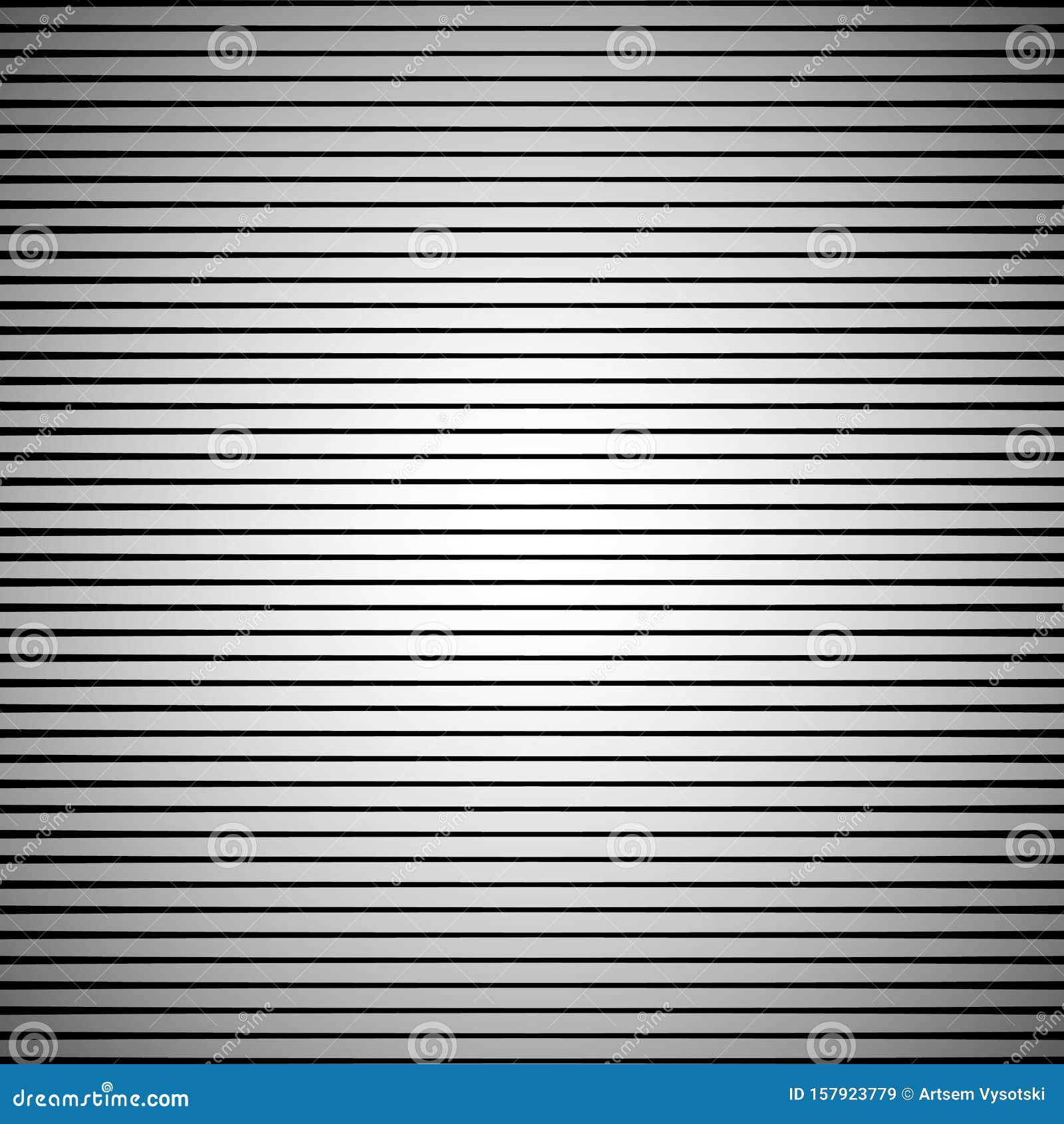 Line Halftone Pattern with Gradient Effect. Horizontal Lines in Black ...