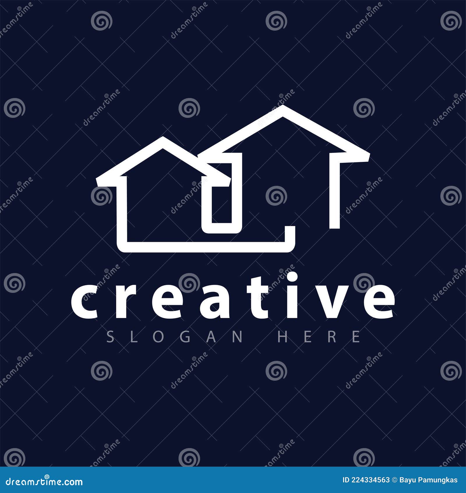 Line Home Abstract Logo Icon Vector Stock Vector - Illustration of home ...