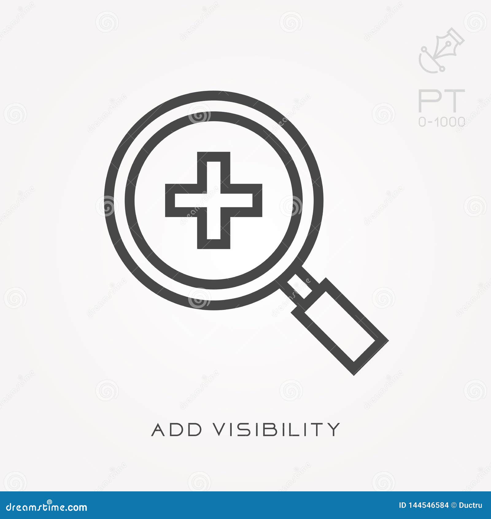 Simple Vector Illustration with Ability To Change. Line Icon Add ...