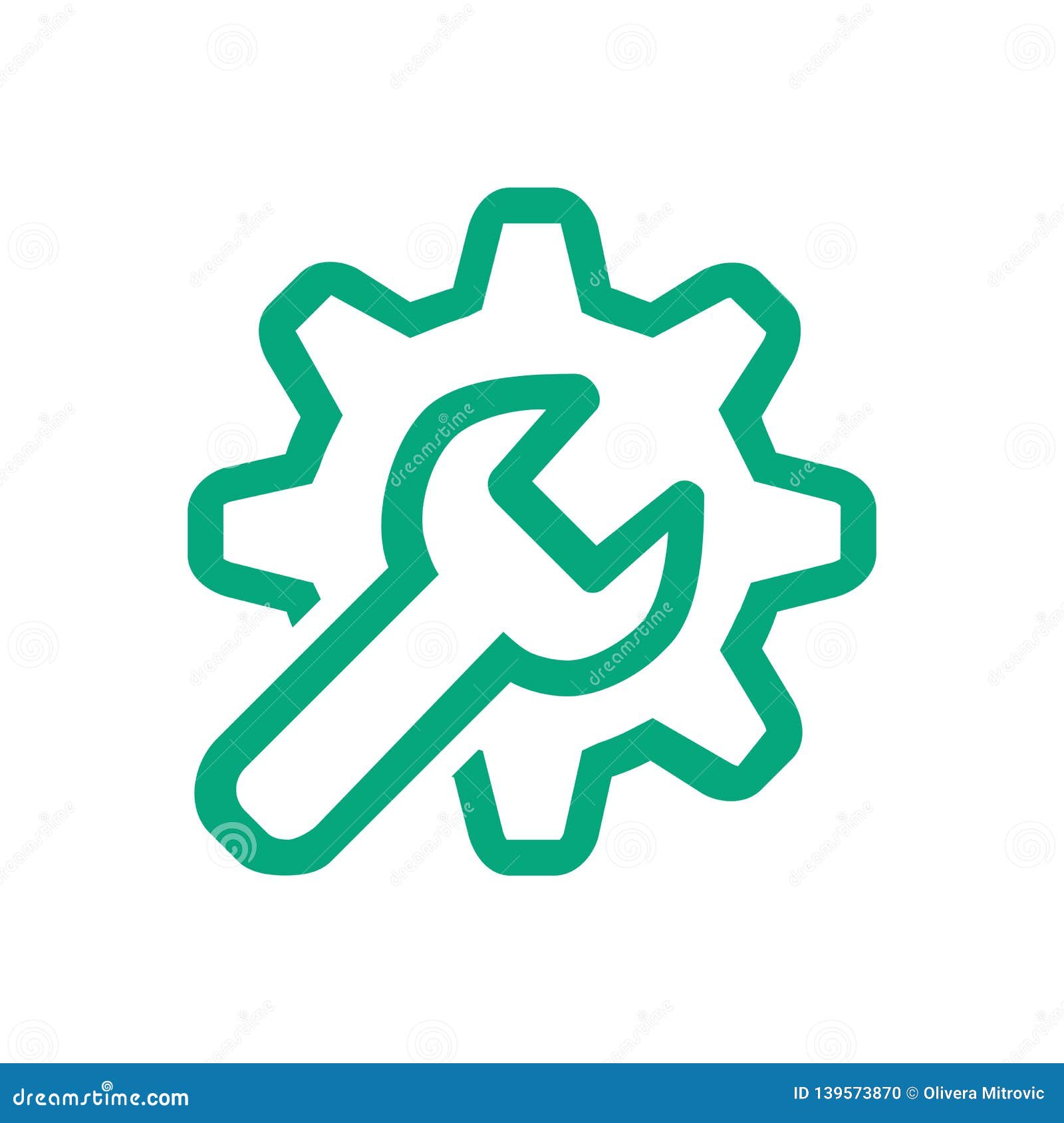 Line icon customization stock vector. Illustration of maintenance ...