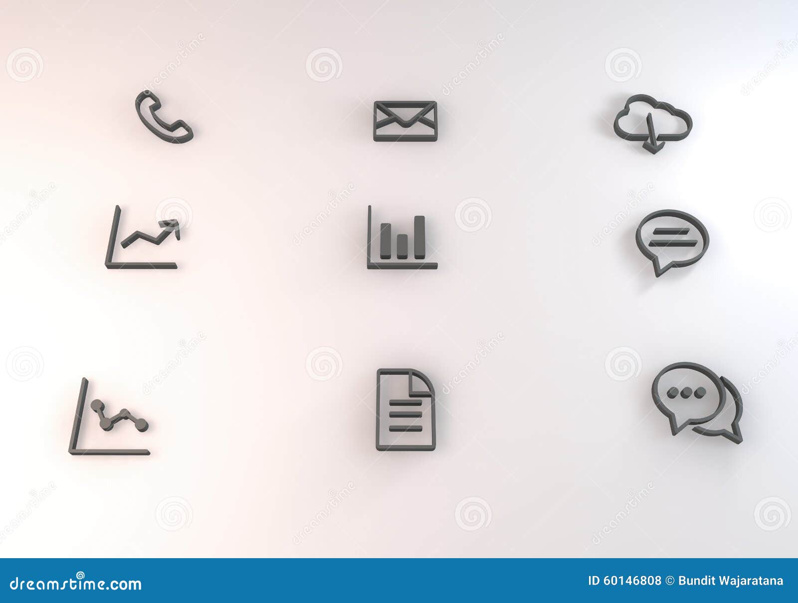 Line icon 3d perspective stock illustration. Illustration of dimension ...