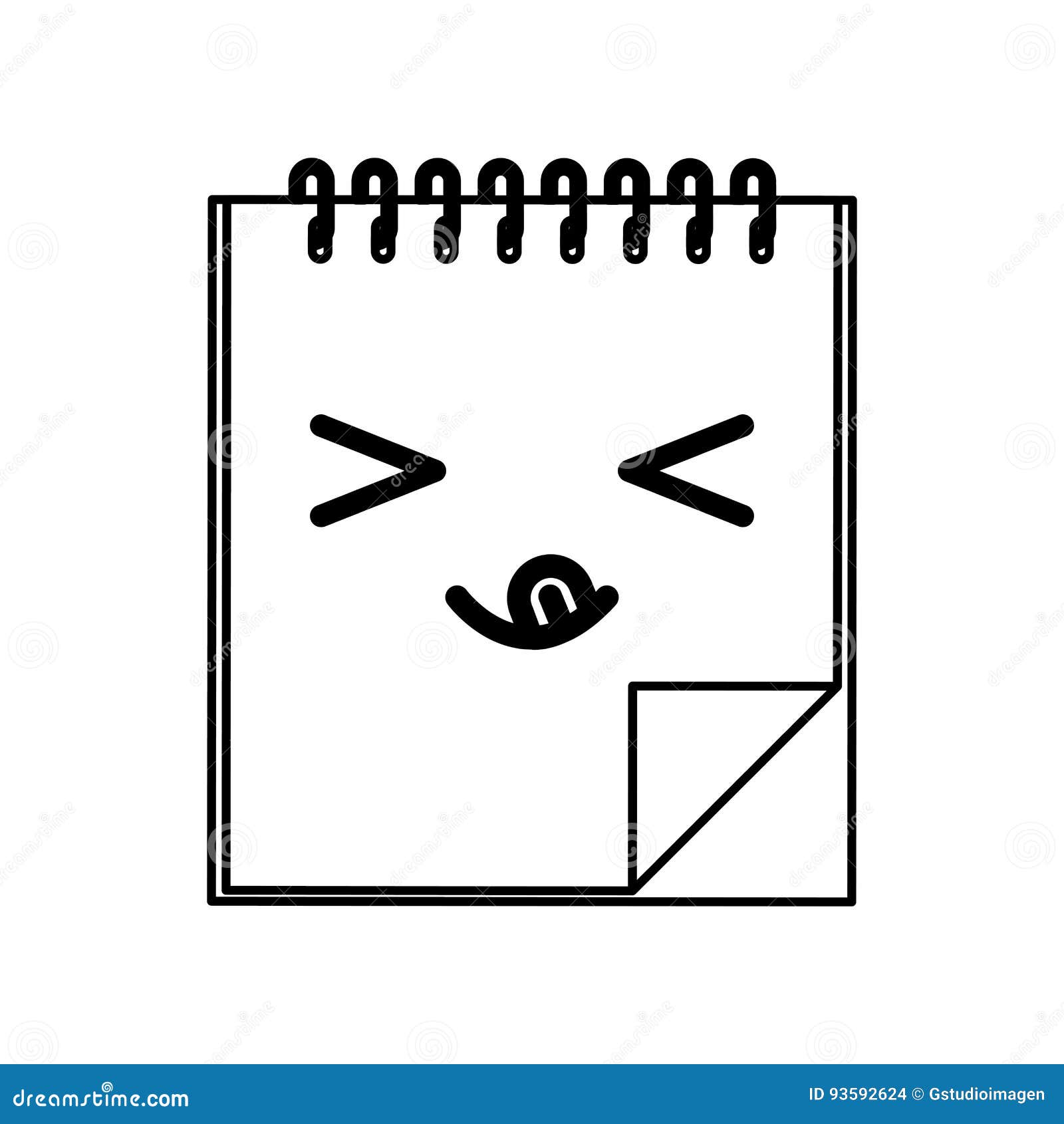 Kawaii Diary Cartoon | CartoonDealer.com #93592585