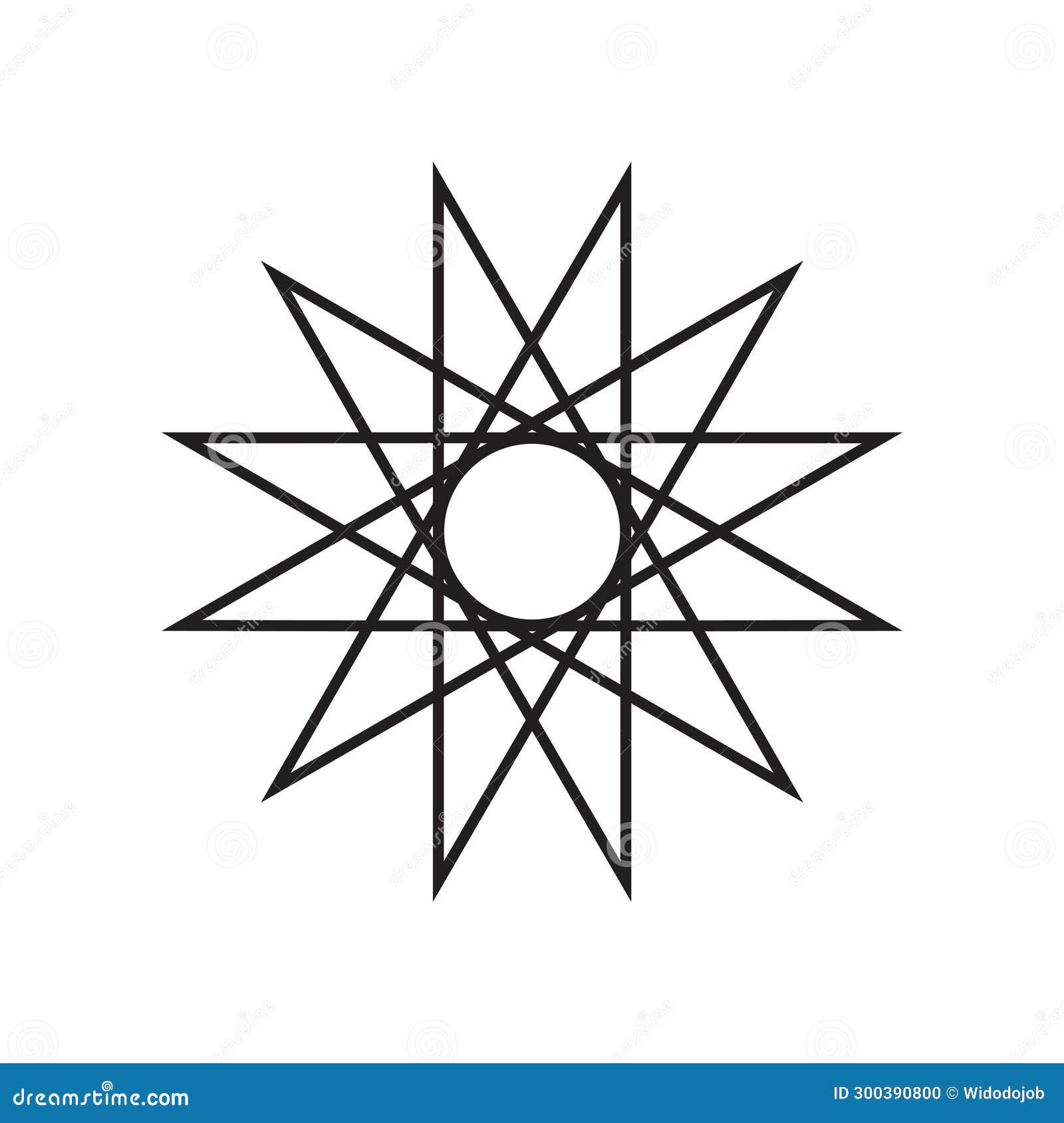 Dodecagram Star Symbol Icon Royalty-Free Cartoon | CartoonDealer.com ...