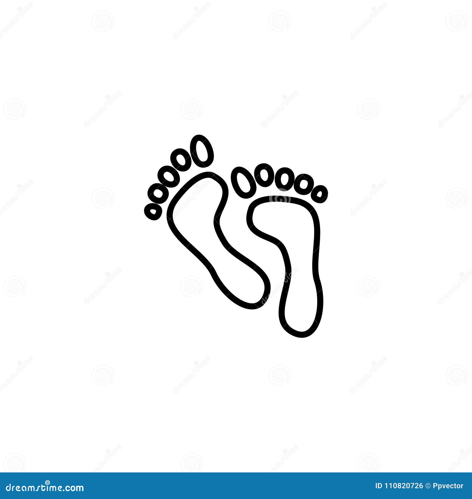 Line Icon. Foot Symbol Sign Stock Vector - Illustration of anatomy ...