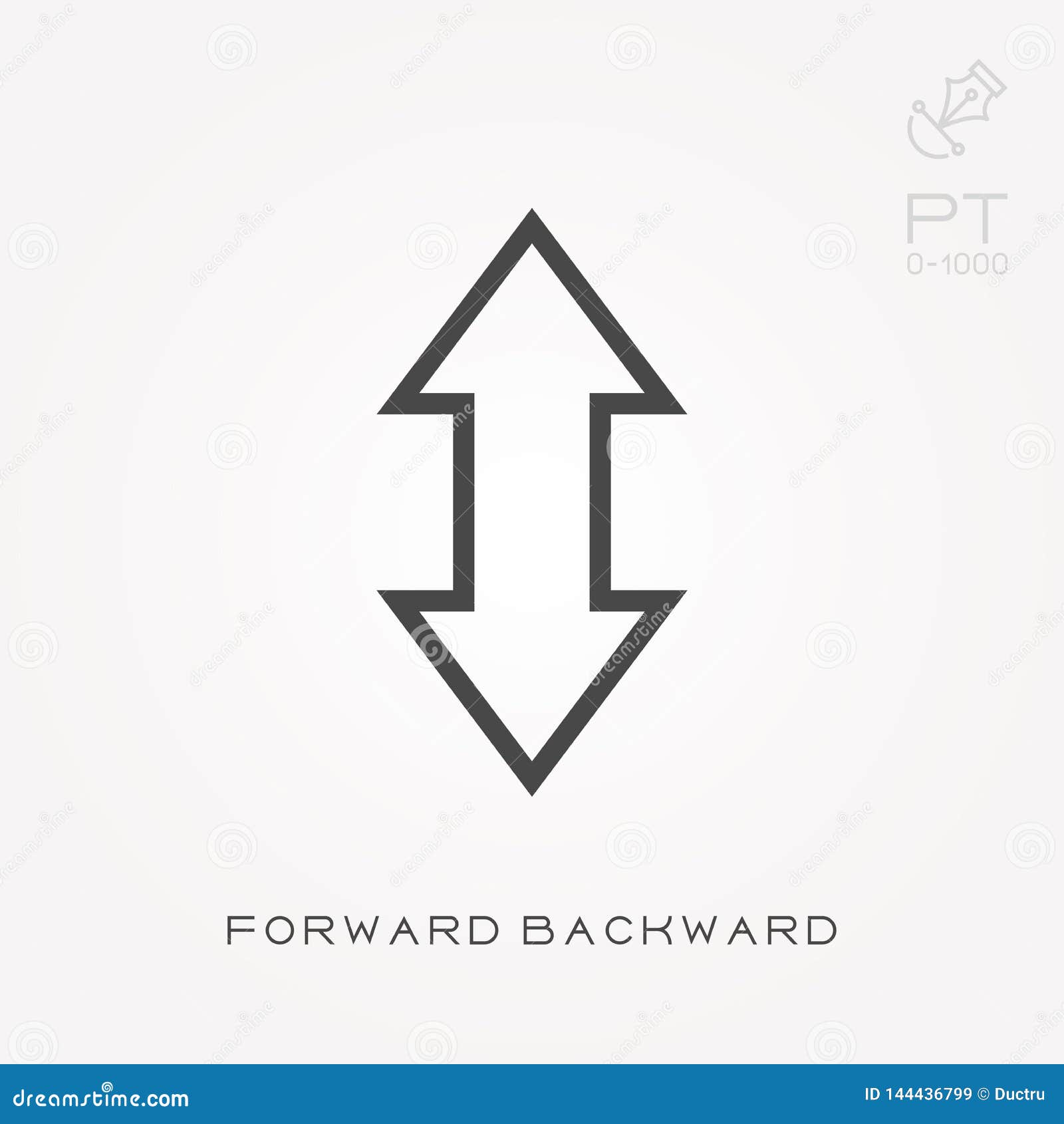 Forward Backward Word Blocks Stock Photography | CartoonDealer.com ...