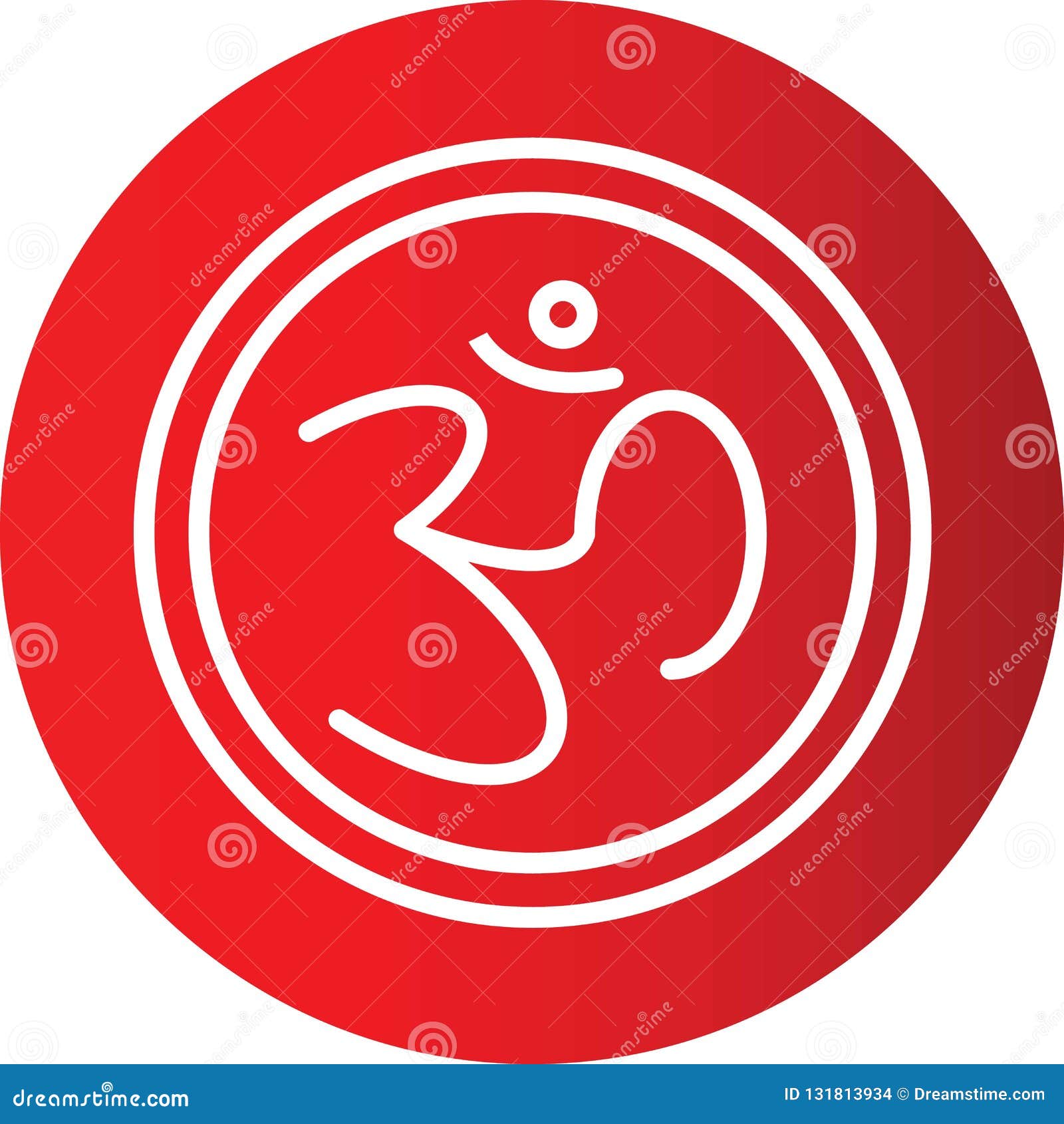Vector Sign Hindu Icon in Creative Design with Elements for Mobile and ...