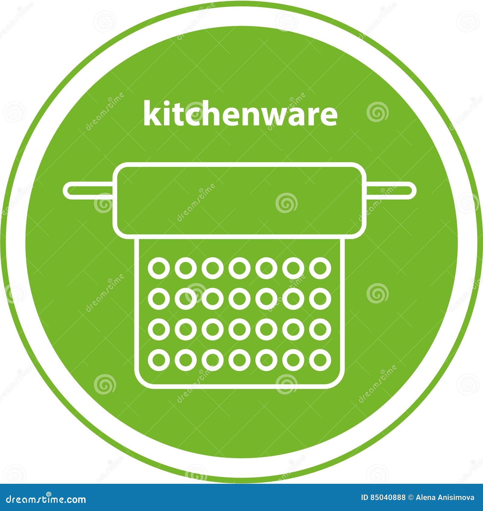 Line icon. Kitchenware stock vector. Illustration of container - 85040888