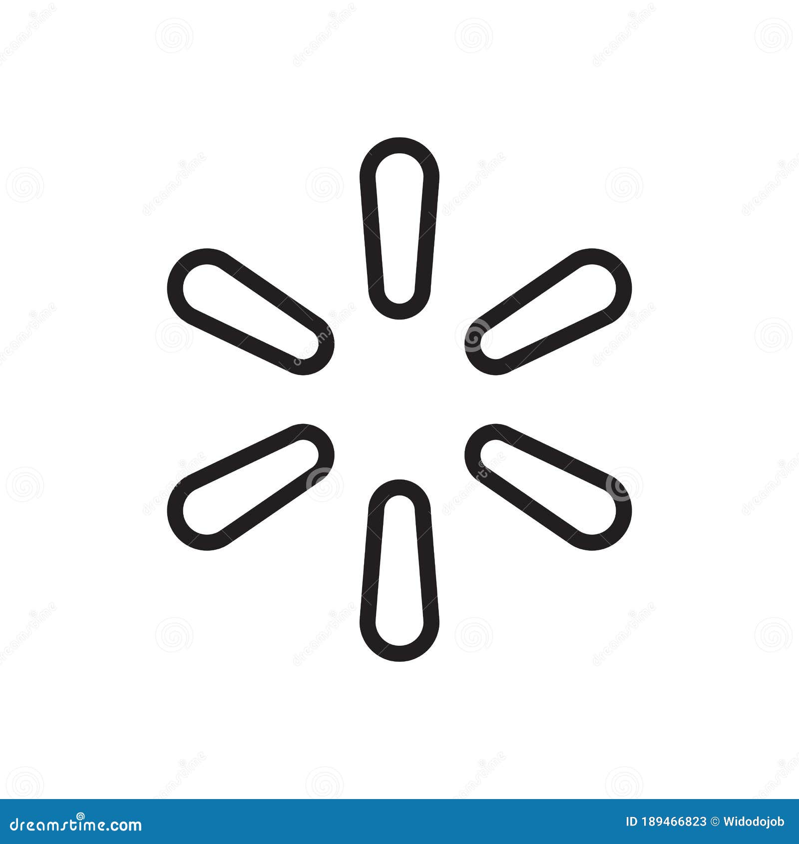 Line icon rays vector stock vector. Illustration of rays - 189466823