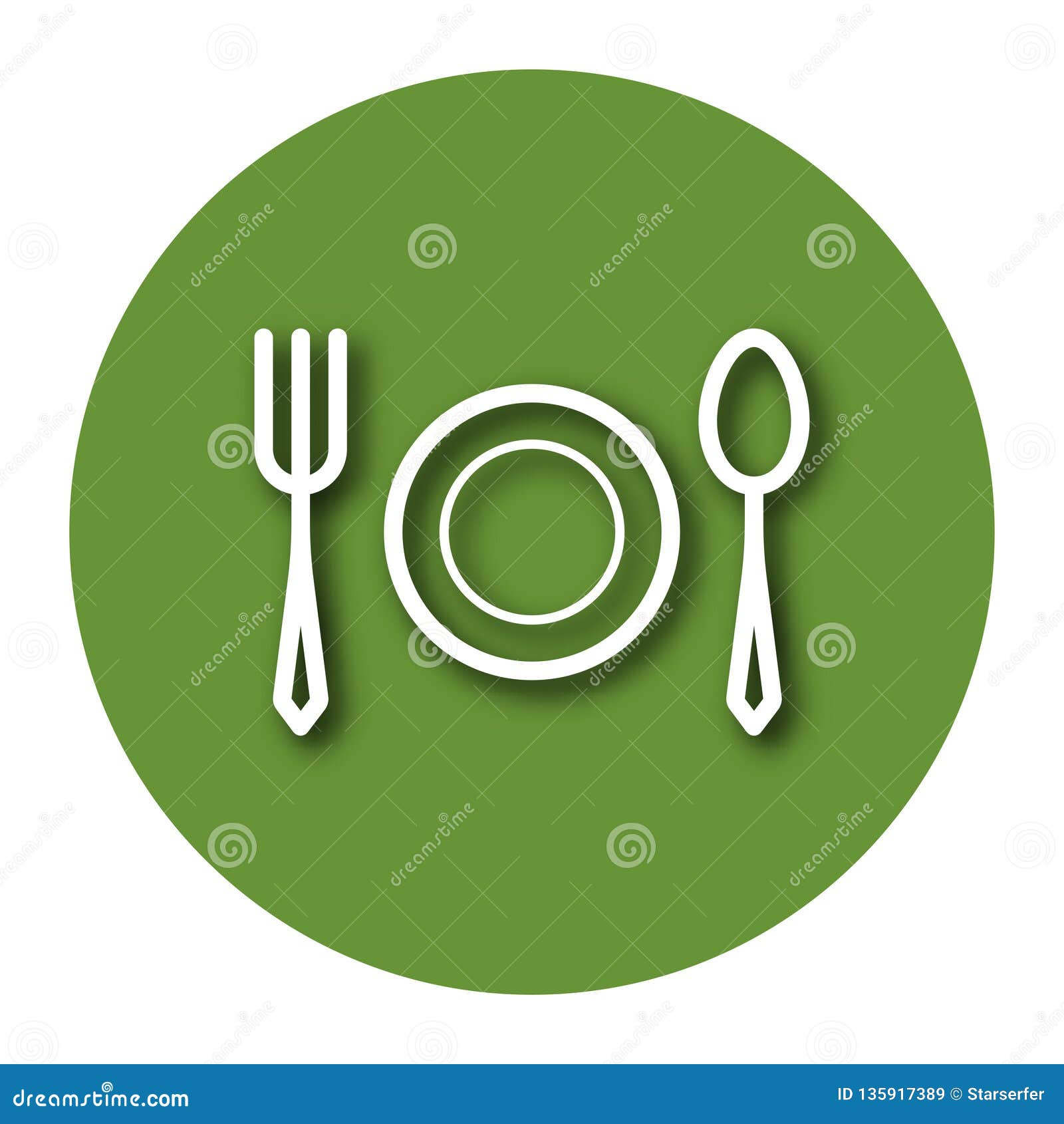Tableware line icon stock vector. Illustration of symbol - 135917389