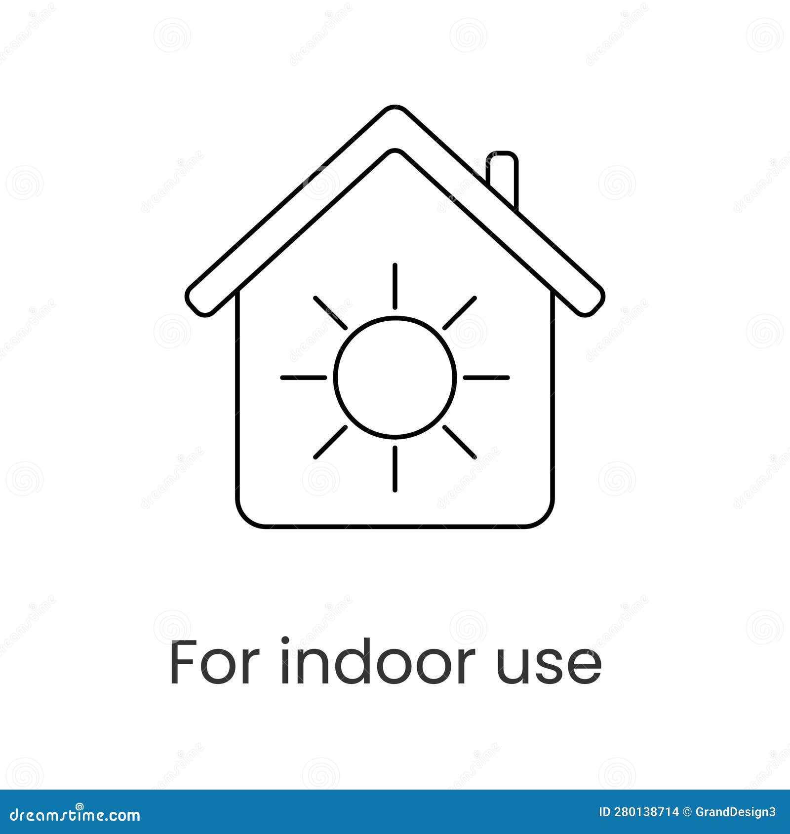 Line Icon in Vector Format Representing Indoor Usage. Stock Vector ...