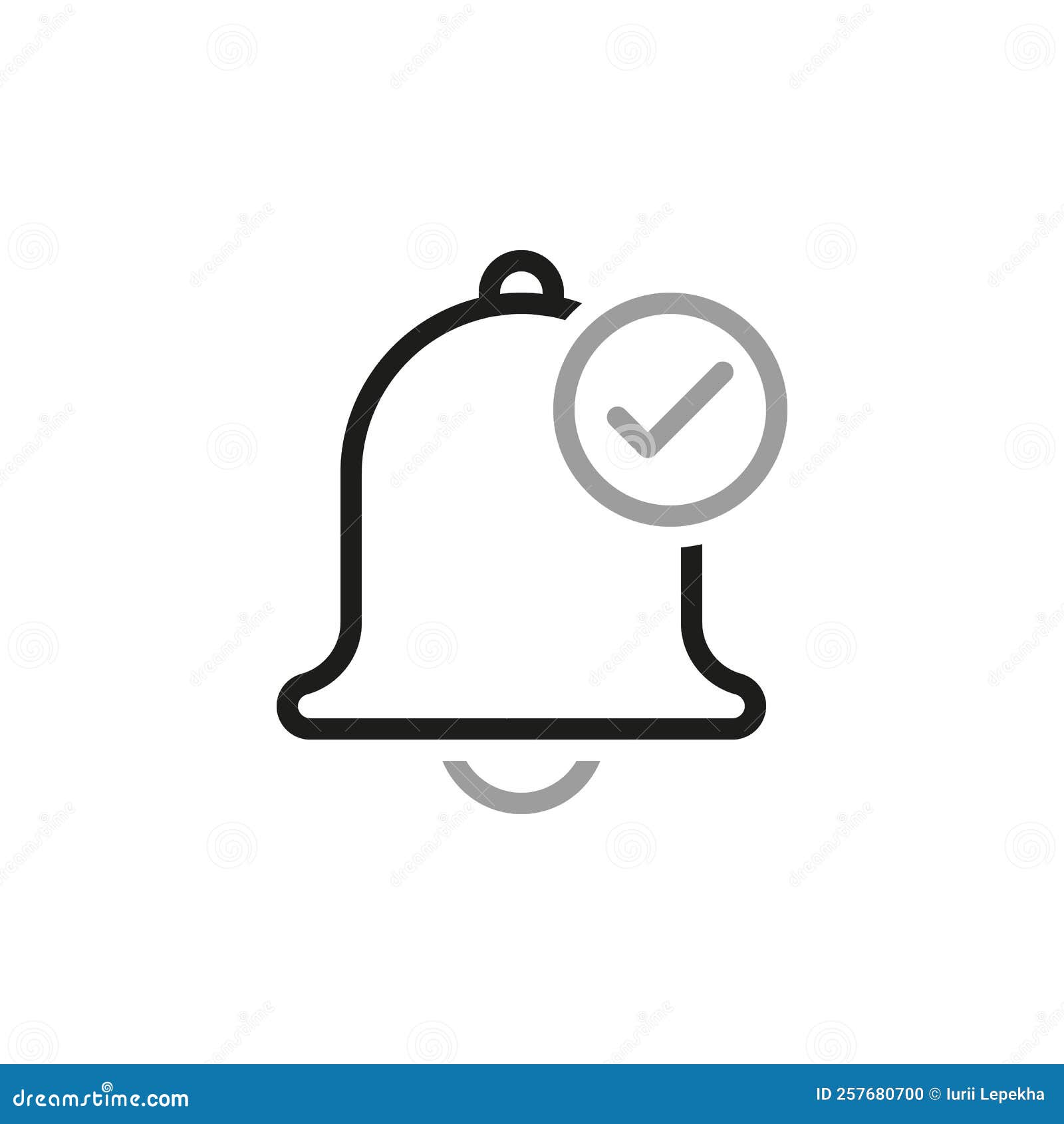 Line Icons about Notification. Interface Elements. Vector Illustration ...