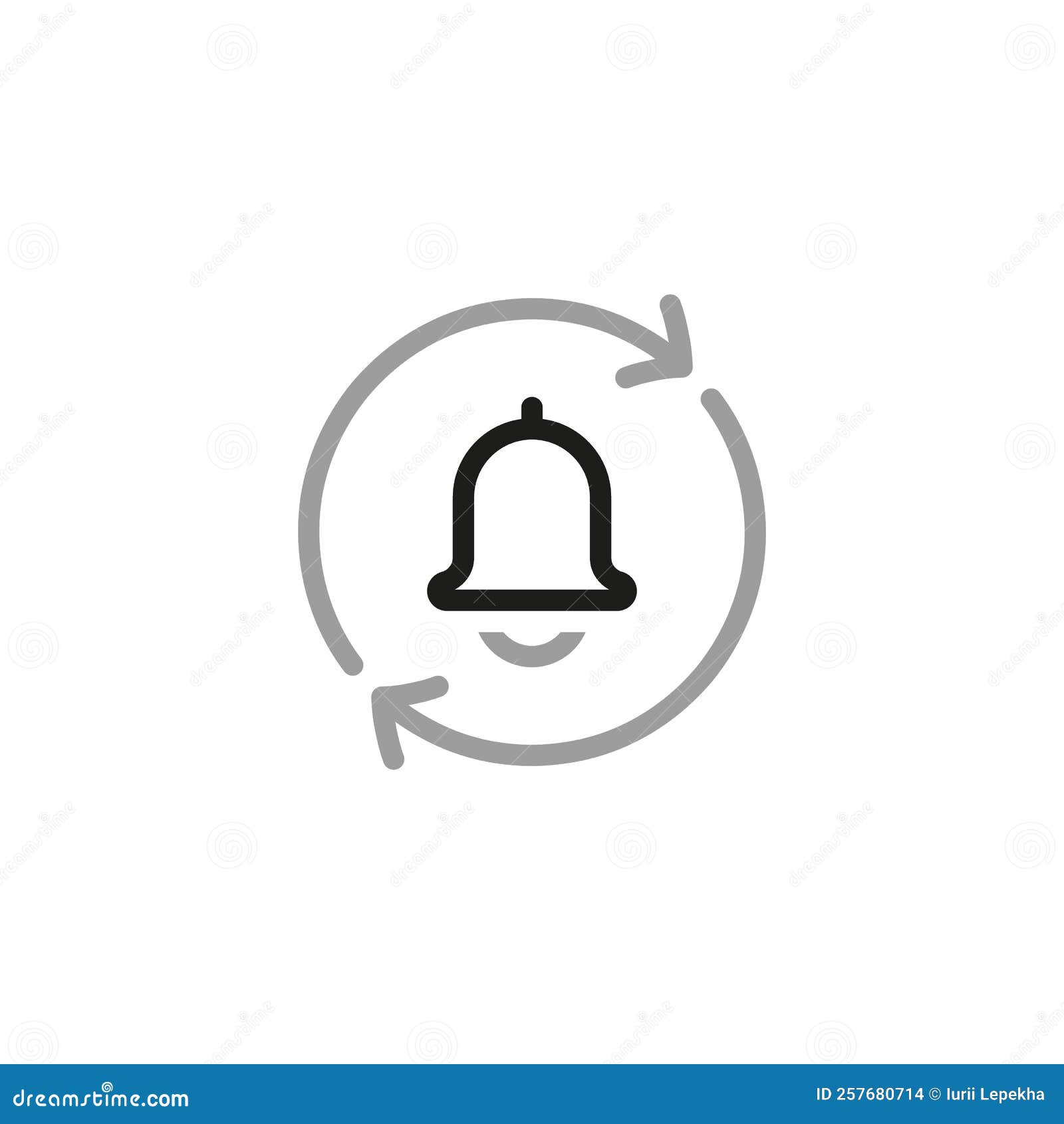 Line Icons about Notification. Interface Elements. Vector Illustration ...