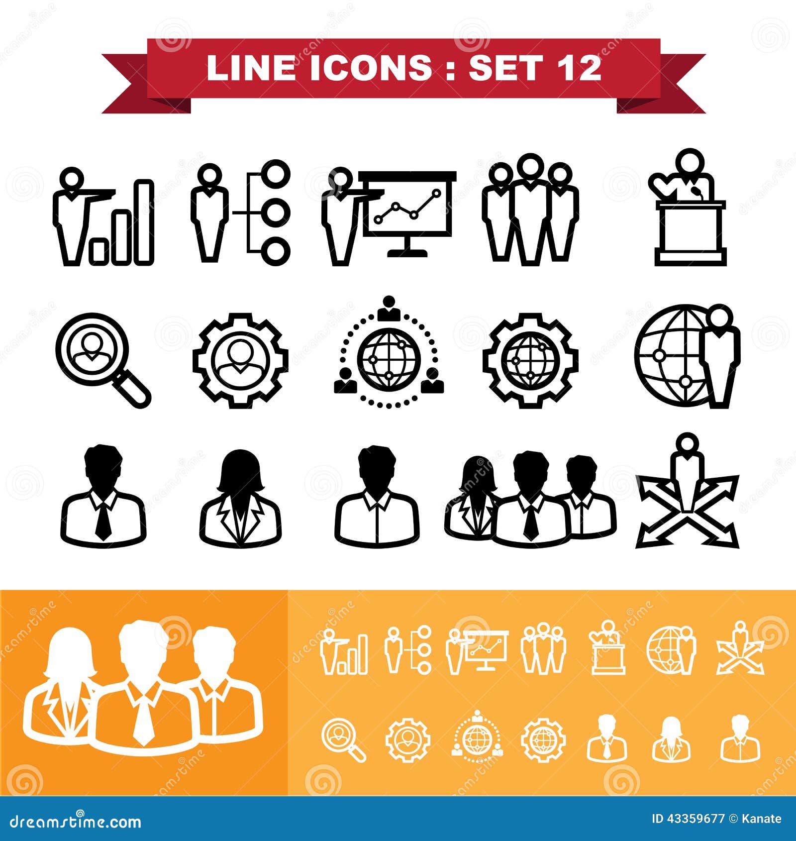 Line icons set 12 stock vector. Illustration of plan - 43359677