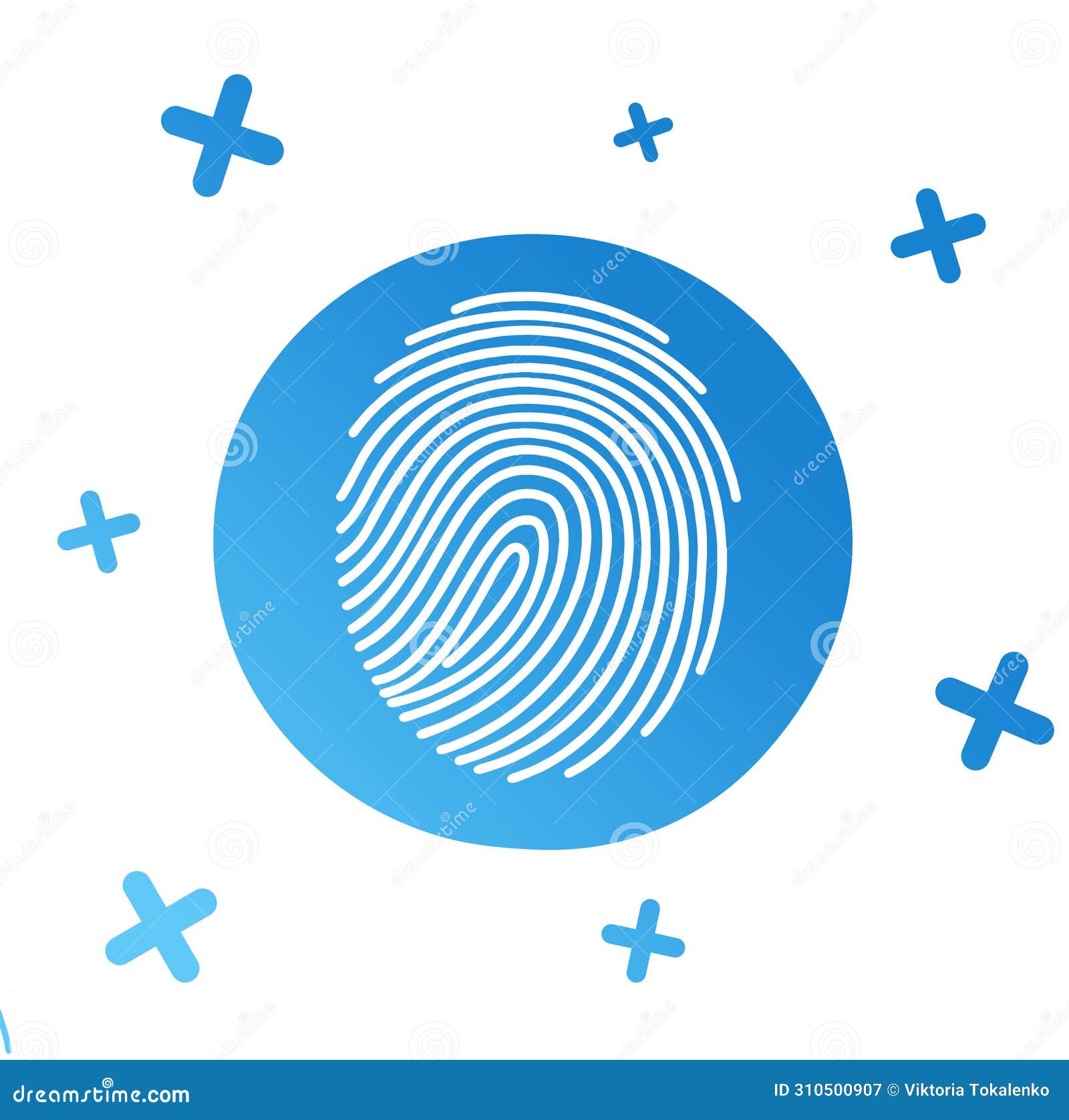 Line Icons for Website Fingerprint Touchpad Sensor Data Access in ...