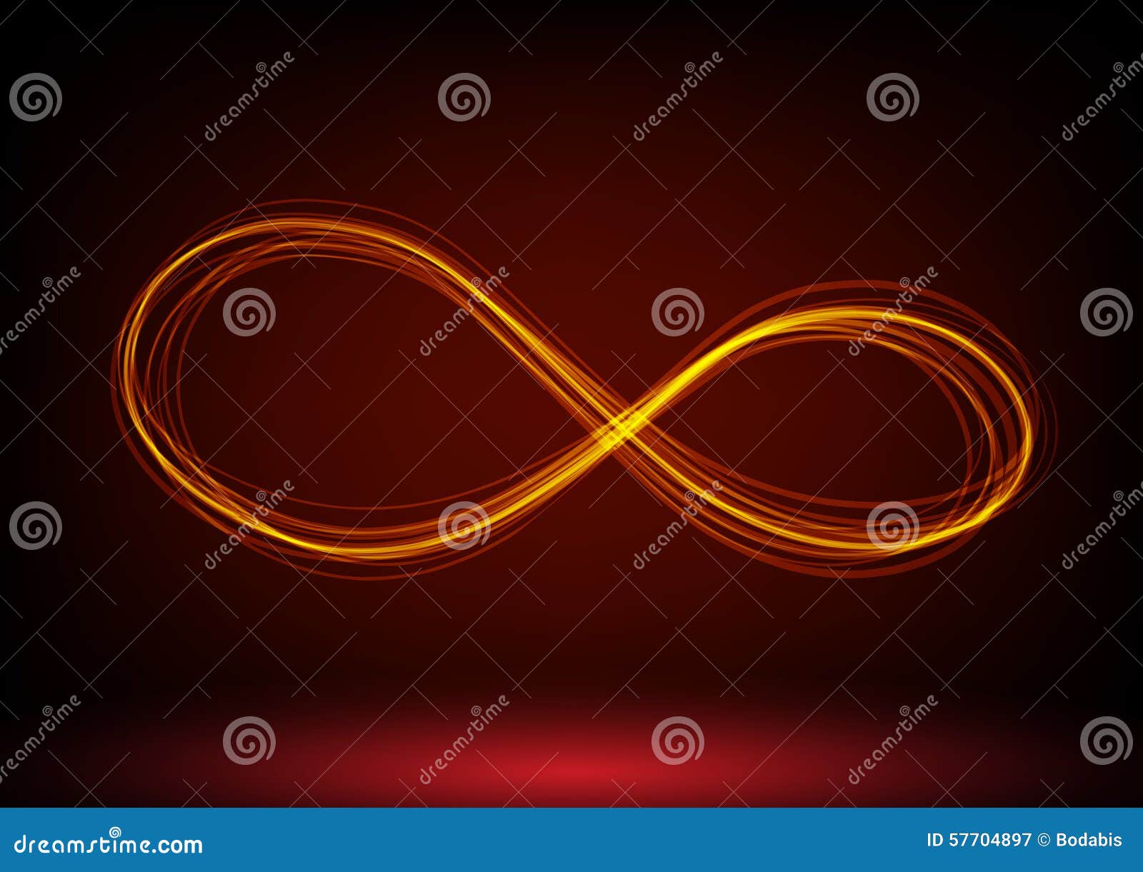 Line Infinity Symbol. Vector Illustration Stock Vector - Illustration ...