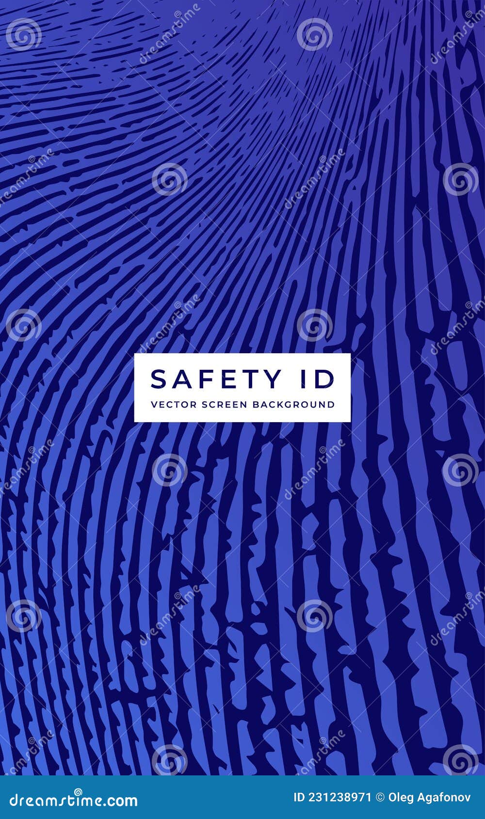 Futuristic Abstract Blue Background. Vector Linear Texture of Security ...