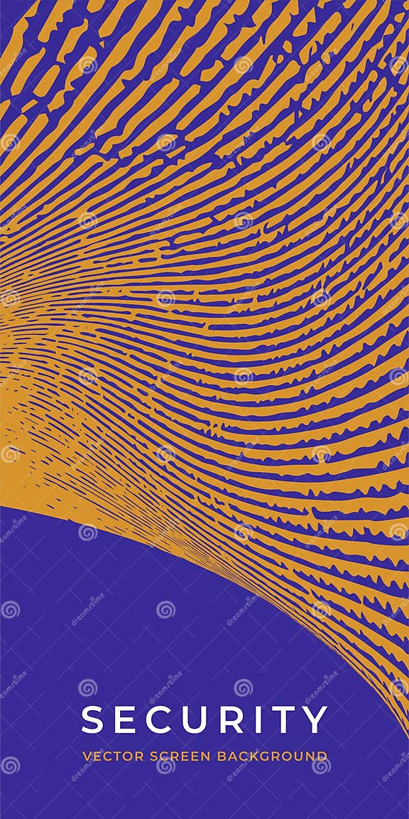 Futuristic Abstract Blue Background. Vector Linear Texture of Security ...