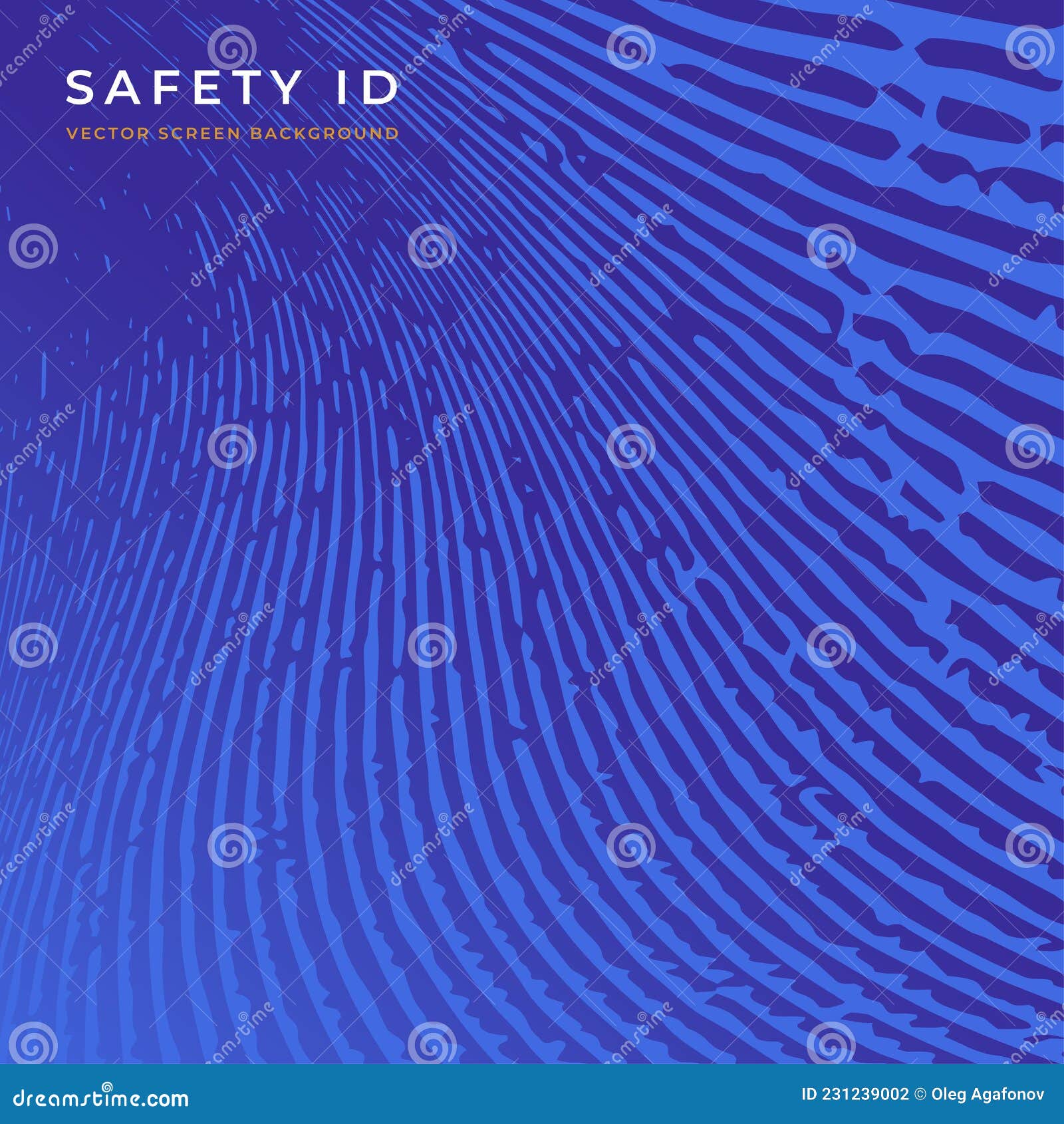 Futuristic Abstract Blue Background. Vector Linear Texture of Security ...