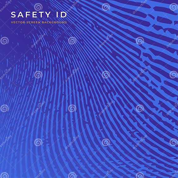 Futuristic Abstract Blue Background. Vector Linear Texture of Security ...