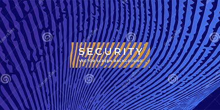 Futuristic Abstract Blue Background. Vector Linear Texture of Security ...