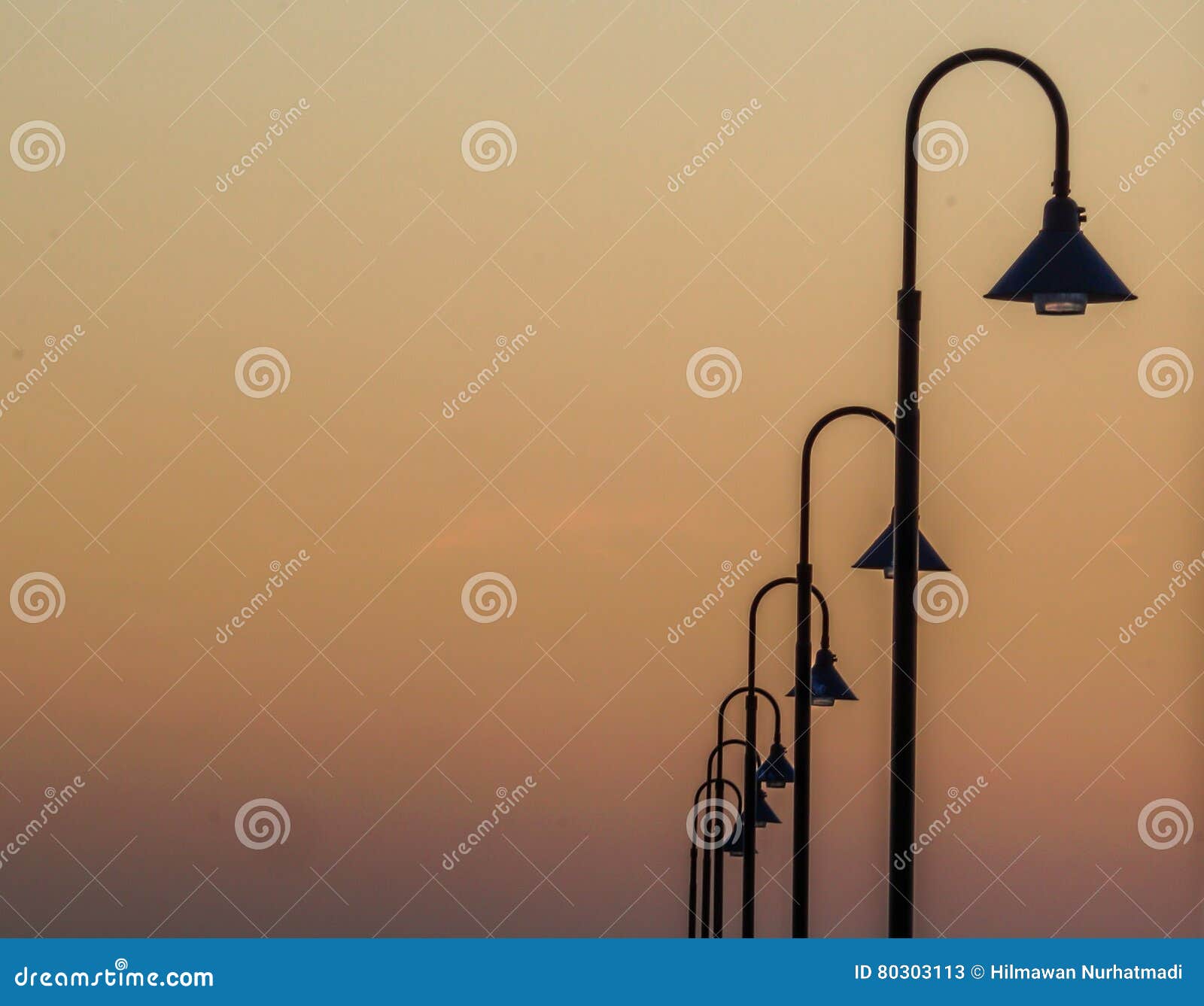 Line of lamps stock image. Image of gradation, power - 80303113