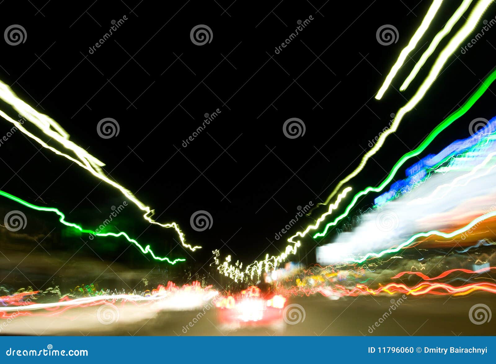 Line of light stock photo. Image of dark, night, driveway - 11796060