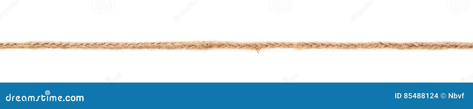 Line of a Linen Rope String Stock Photo - Image of isolated, sisal ...