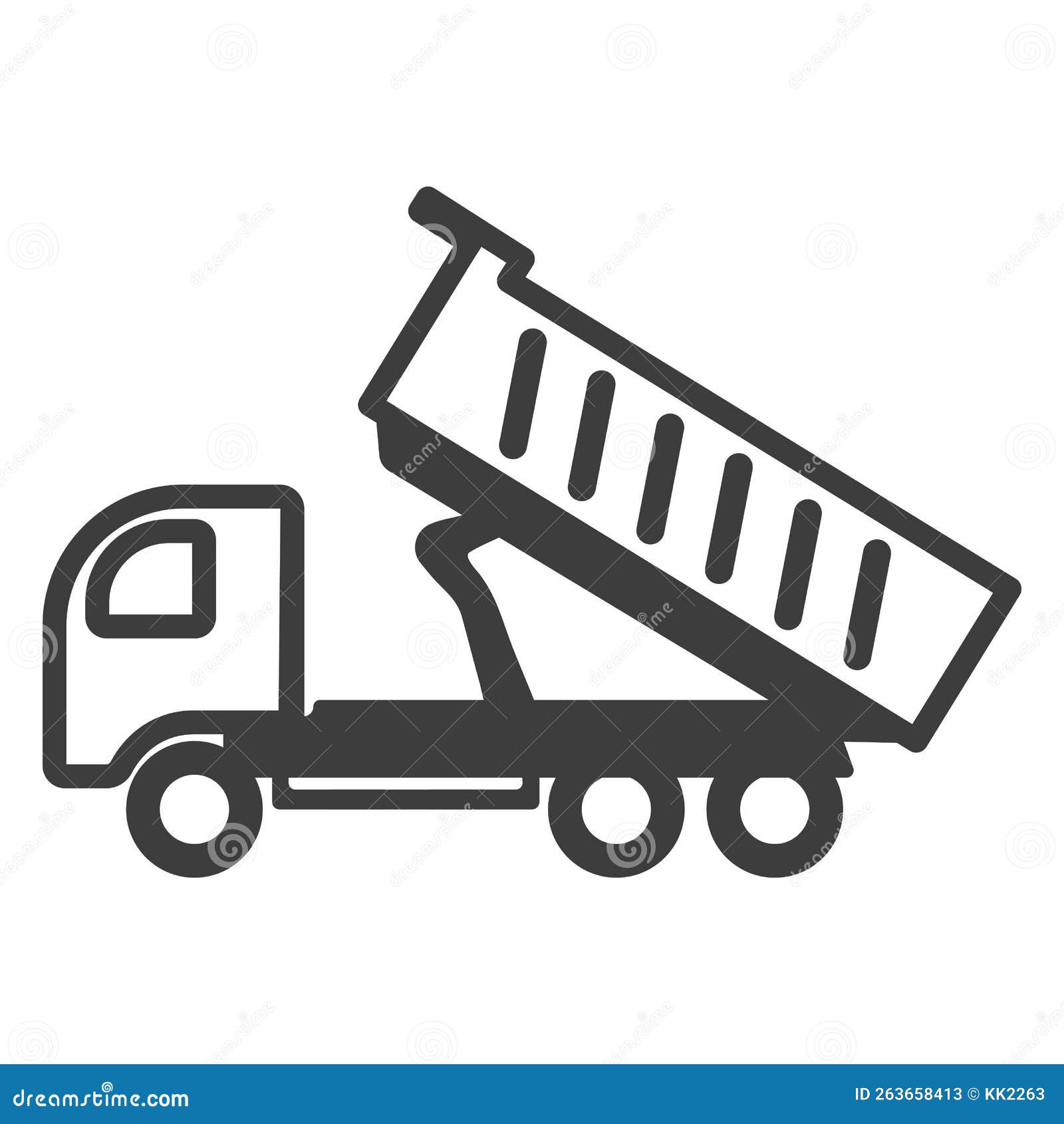 Line Logo Construction Truck Stock Vector - Illustration of ...