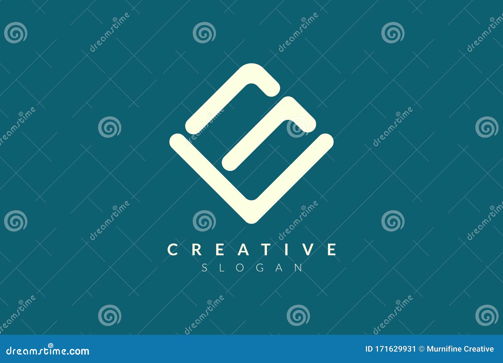 Line Logo Design Forms an Abstract Rectangle Stock Vector ...