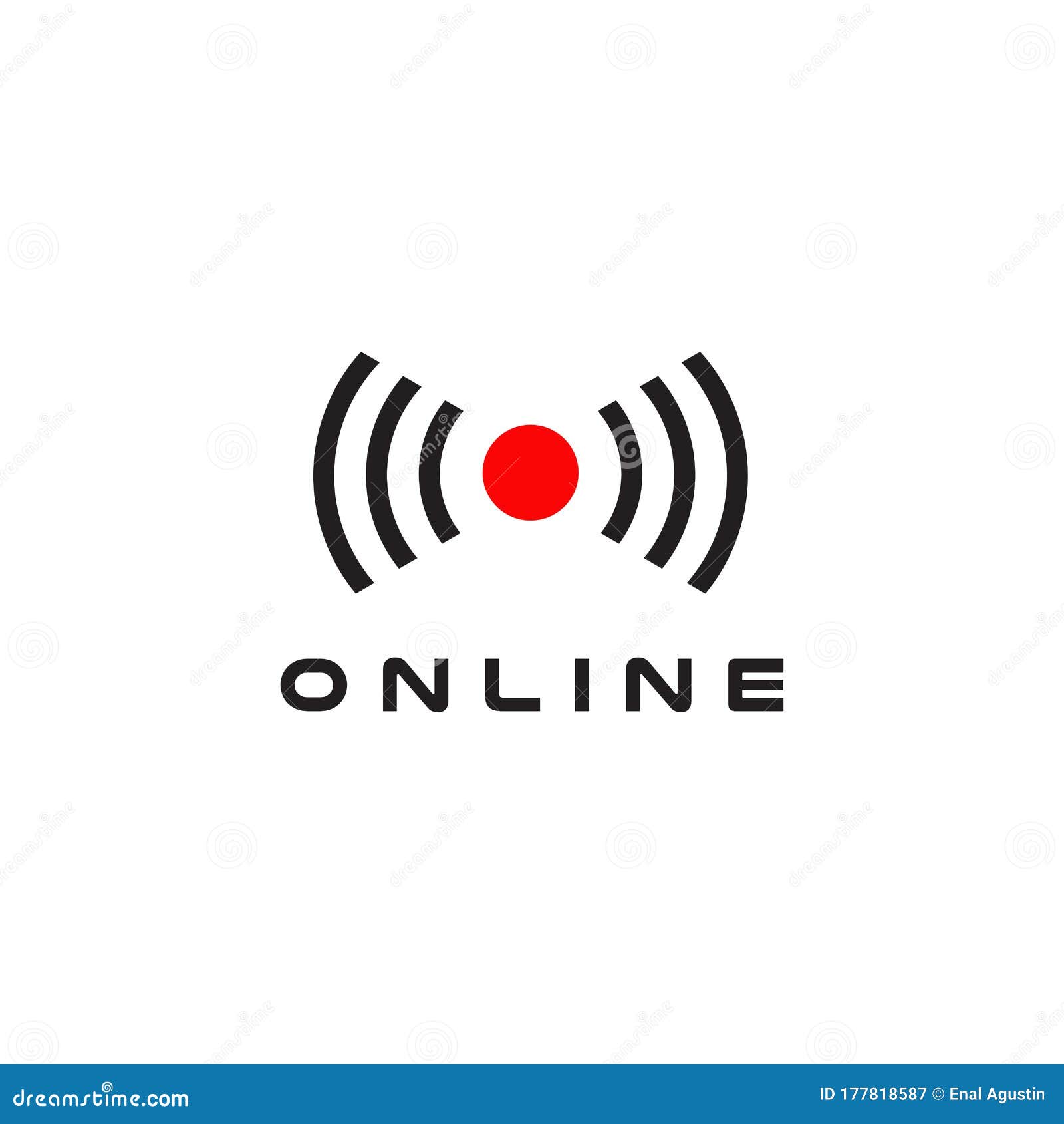 On Line Logo Icon Design Vector Stock Vector - Illustration of ...