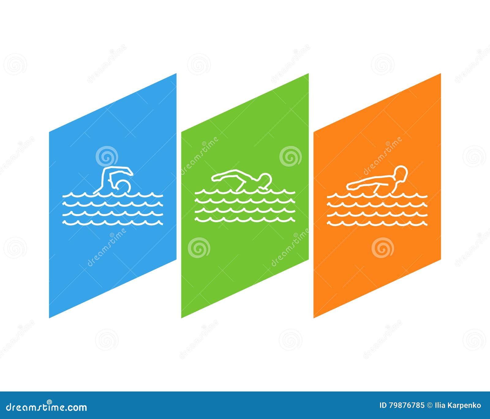 Line Logo for Swim and Figure Swimmer Stock Illustration - Illustration ...