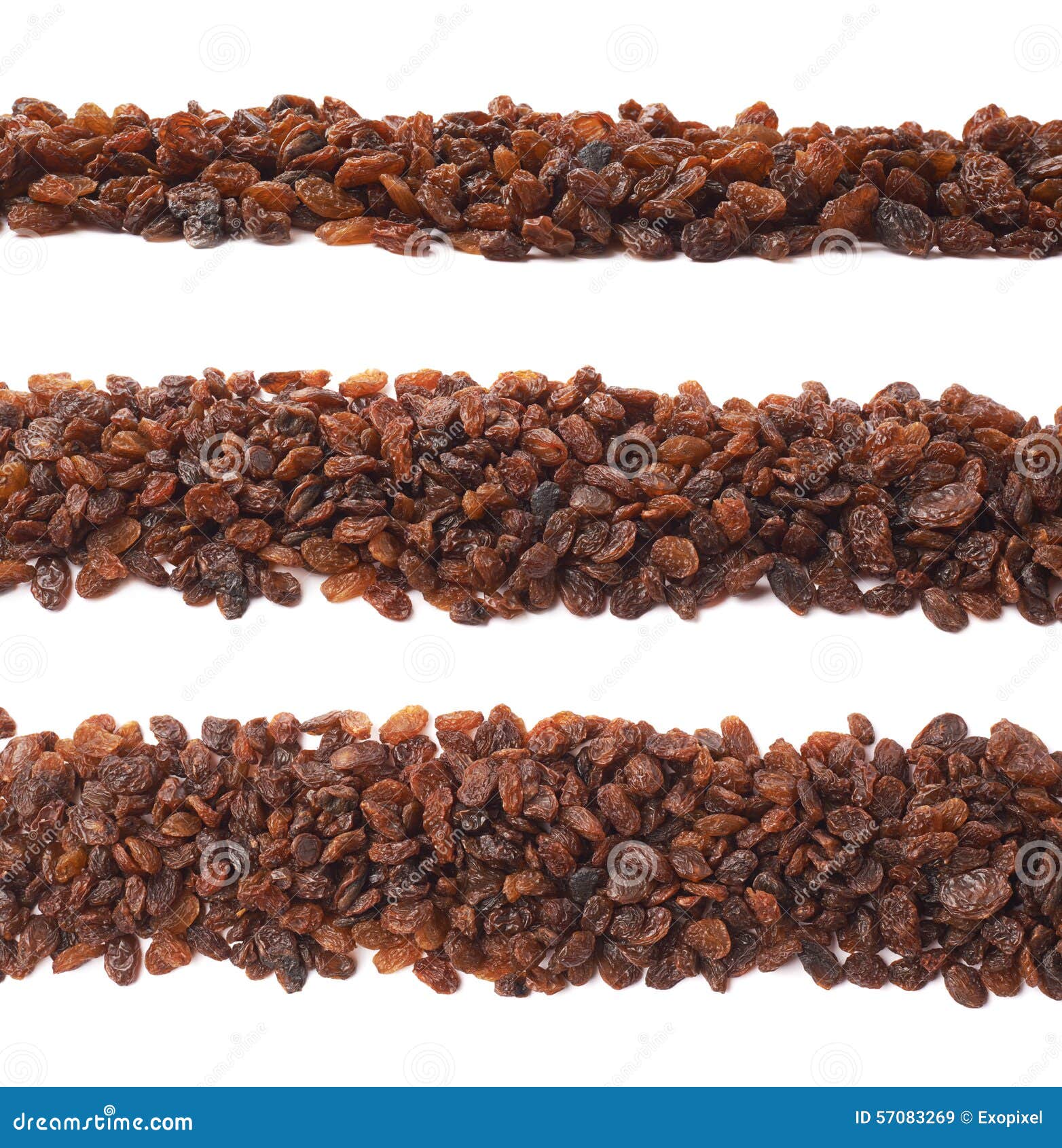 Line Made of Raisins Isolated Stock Image - Image of brown, snack: 57083269