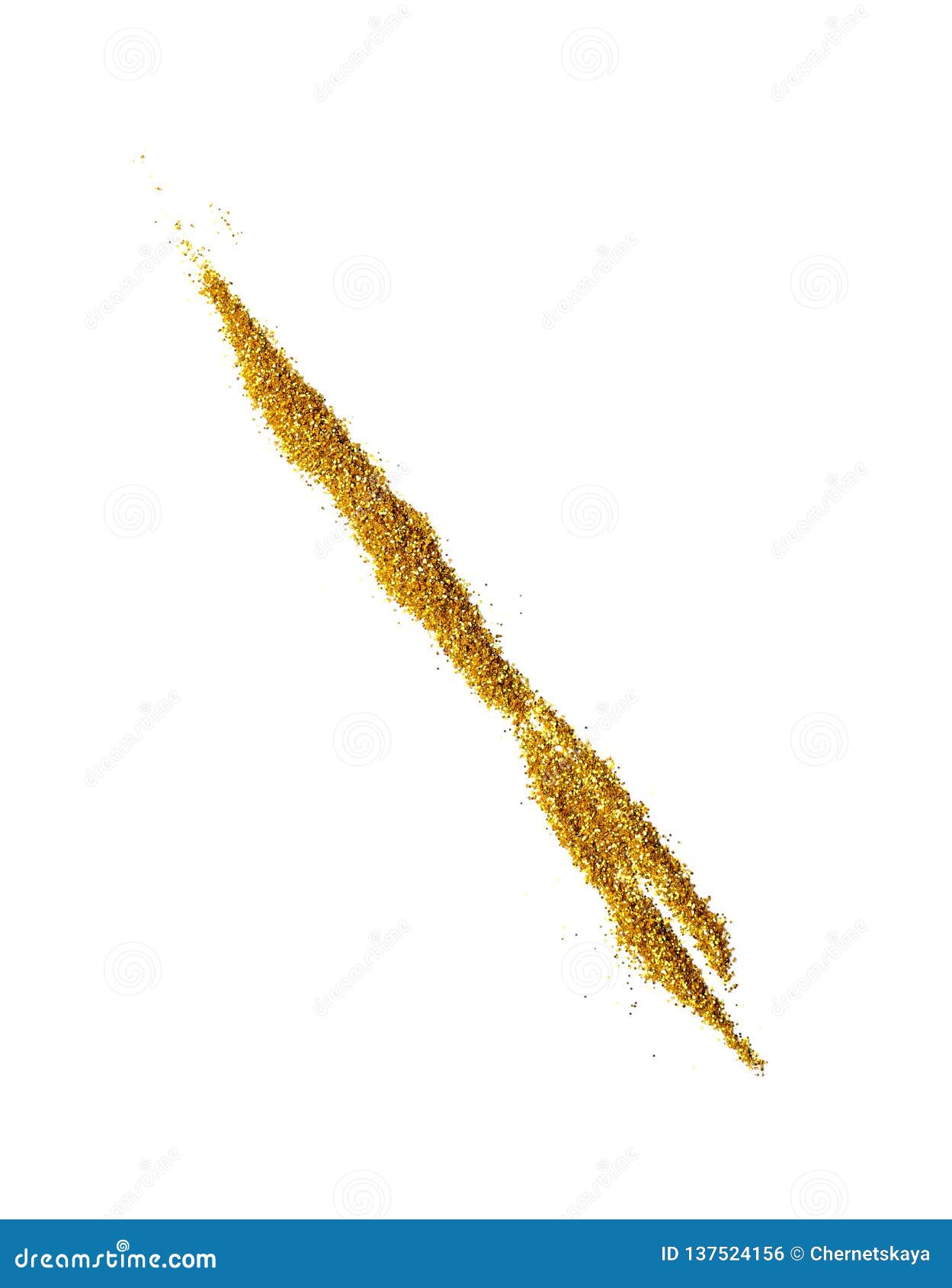 Line Made of Shiny Golden Glitter on White Background Stock Photo ...