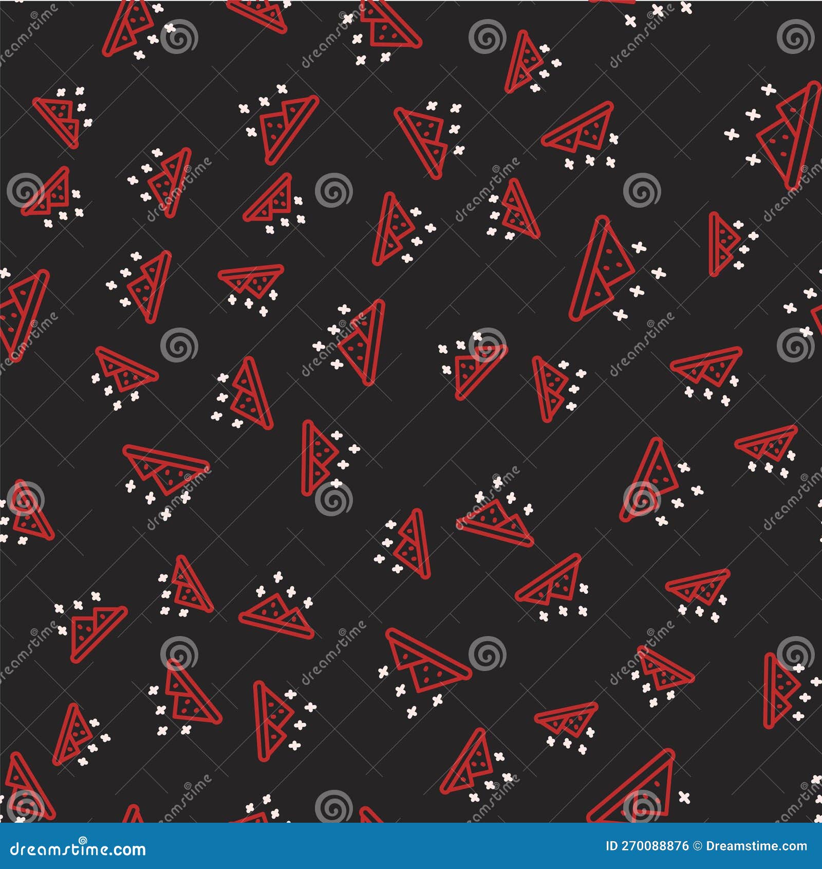 Line Magic Powder Icon Isolated Seamless Pattern on Black Background ...