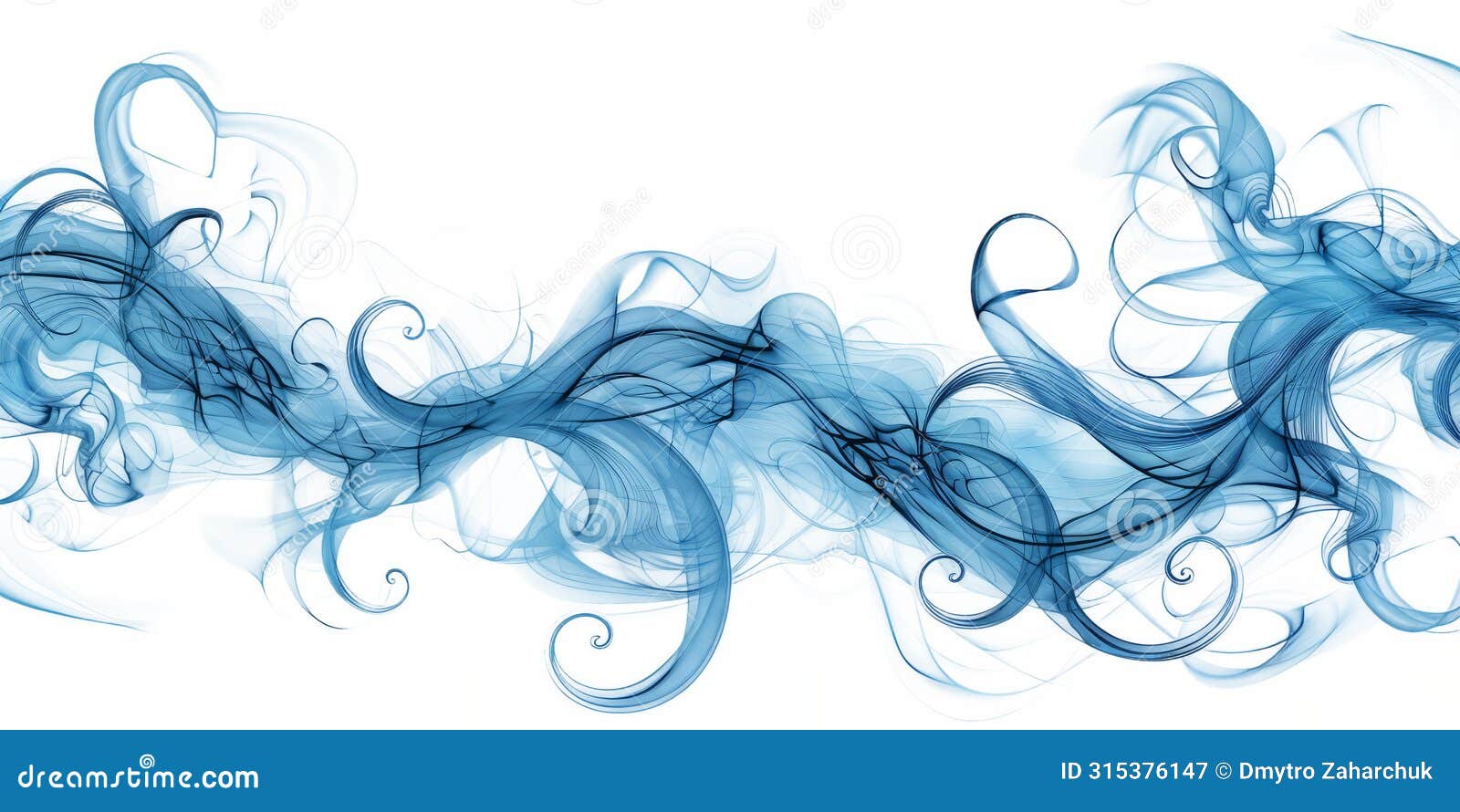 Line of Magical Blue Light Swirl Effects Stock Image - Image of fantasy ...
