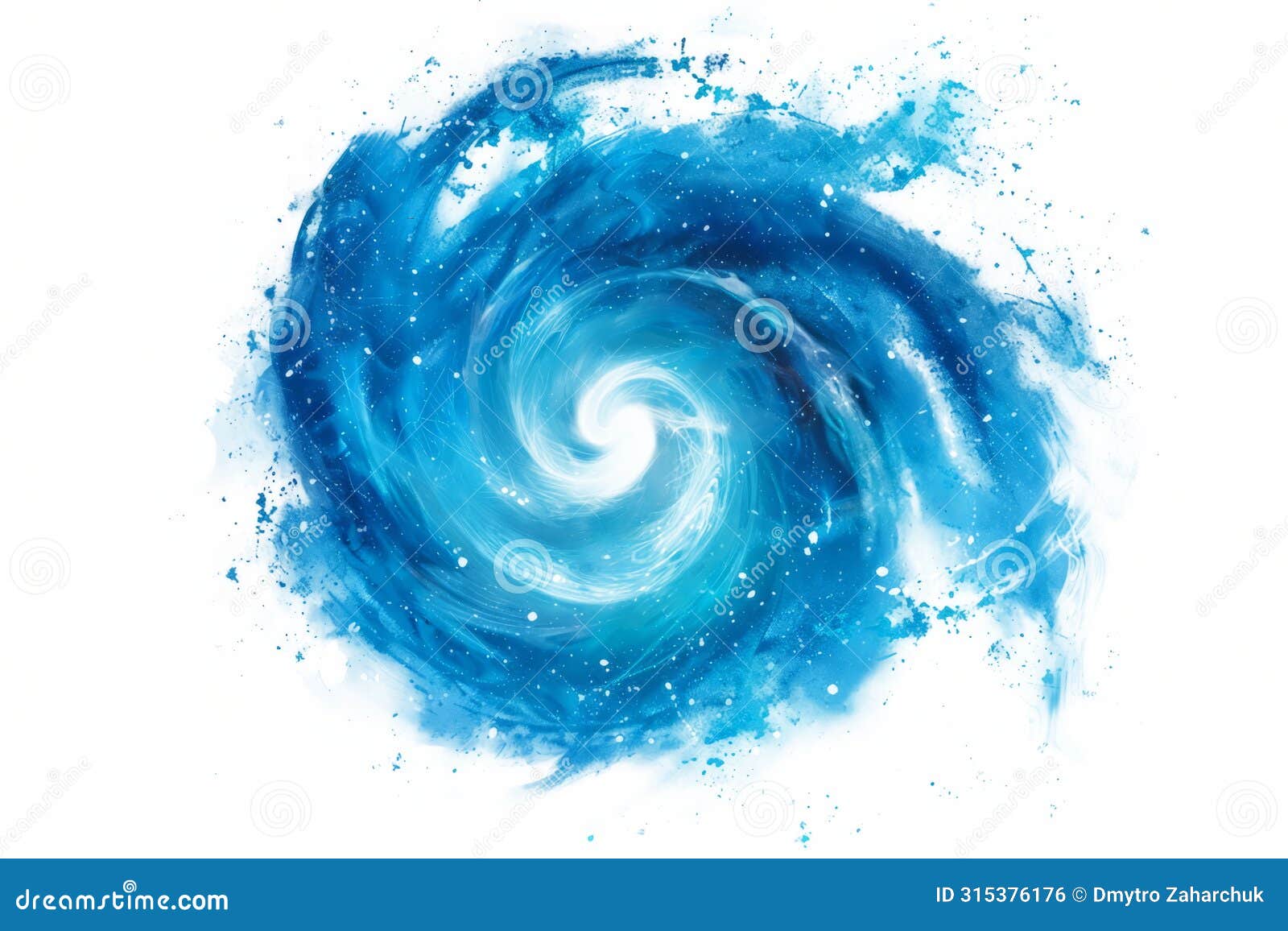 Line of Magical Blue Light Swirl Effects Stock Photo - Image of ...