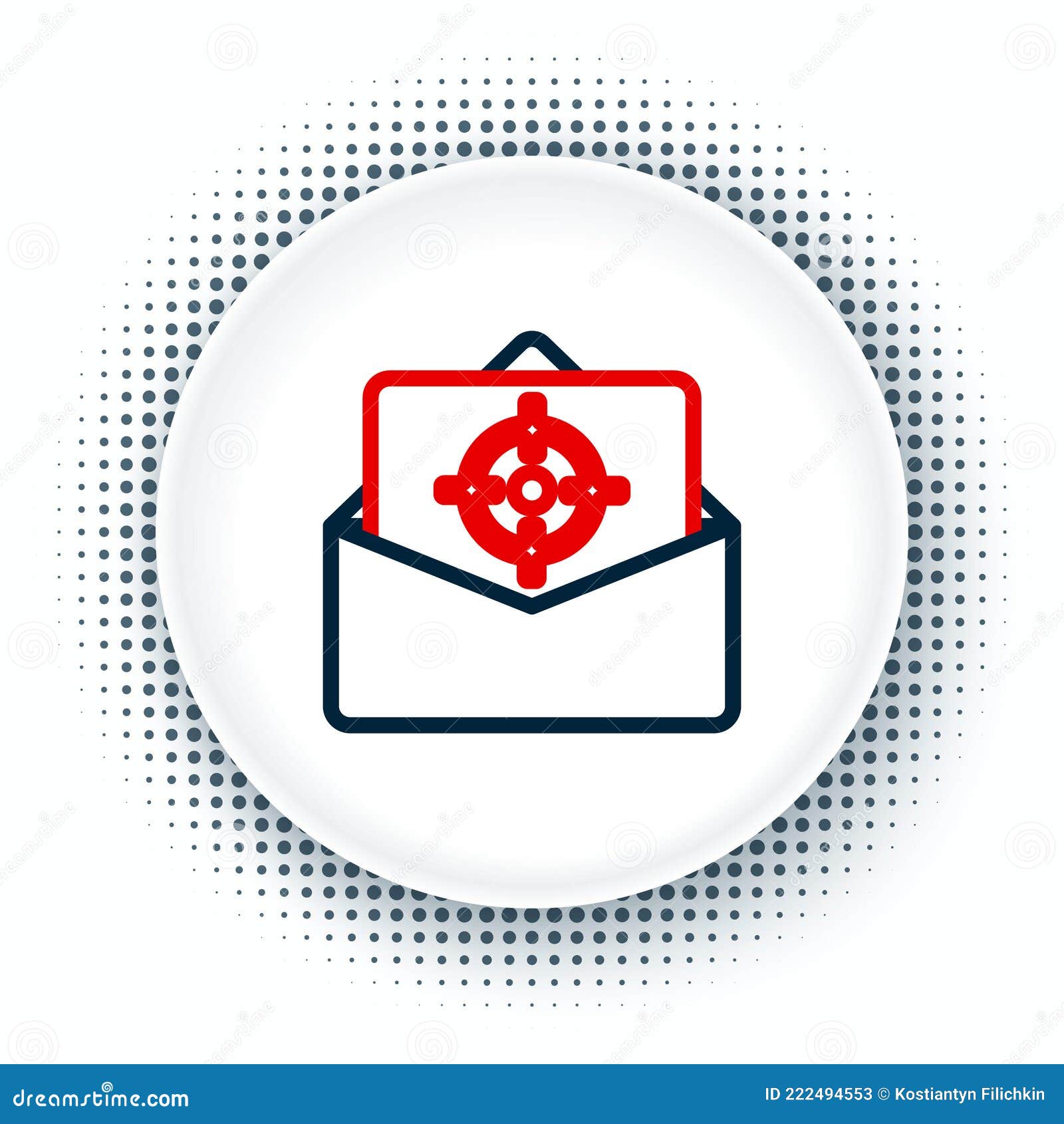 Line Mail and E-mail Icon Isolated on White Background. Envelope Symbol ...