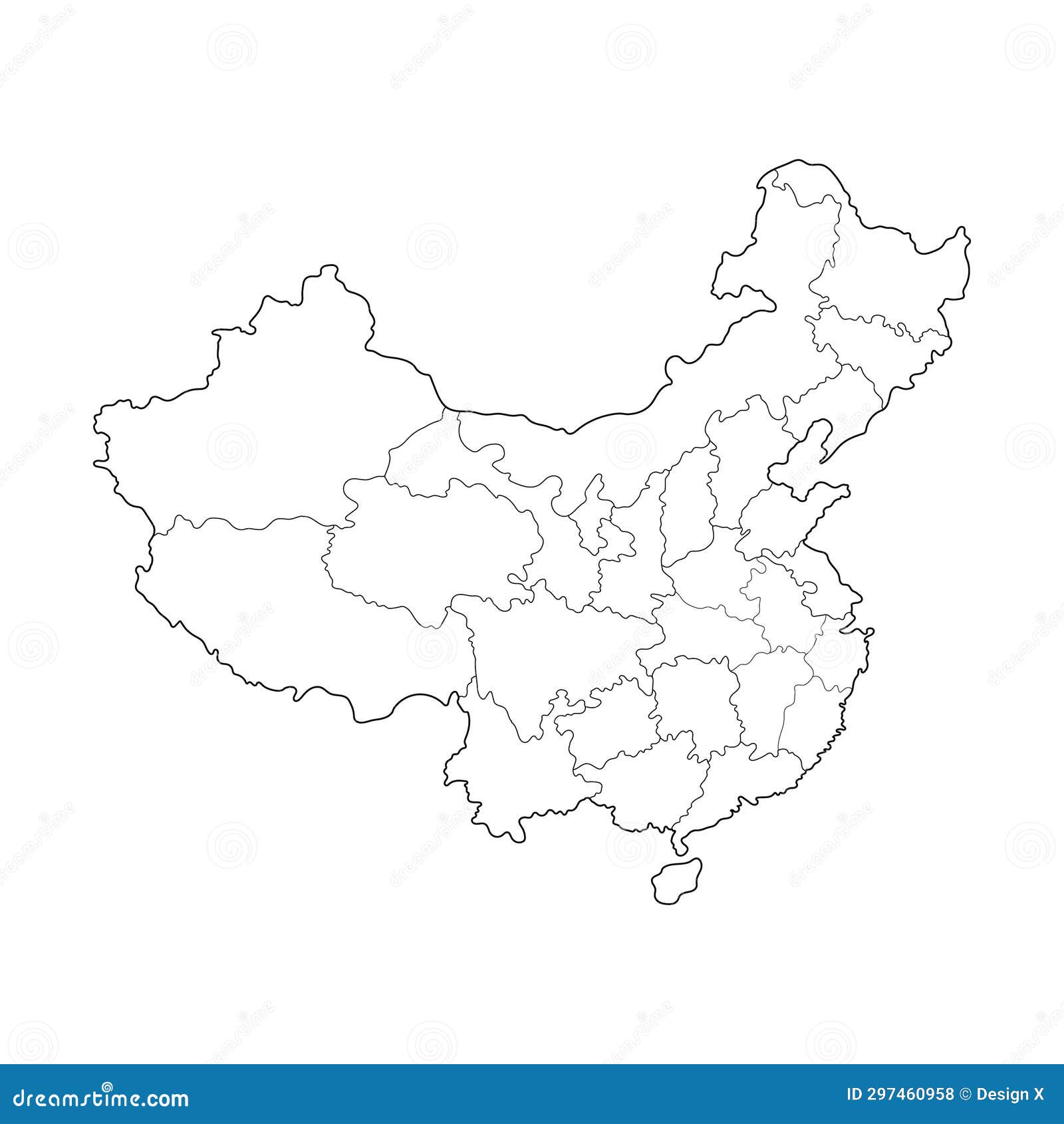 Line Map of China Vector Icon Illustration Chinese Map Stock Vector ...