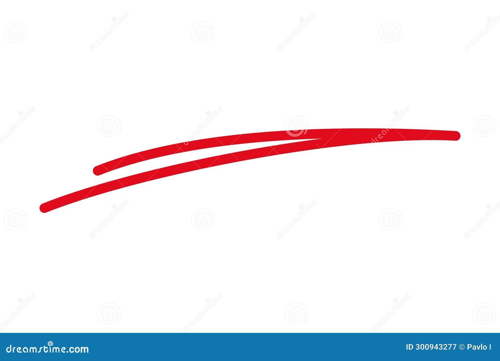 Line Marker Underline Shape, Underlining With A Red Line, Crossing Out ...