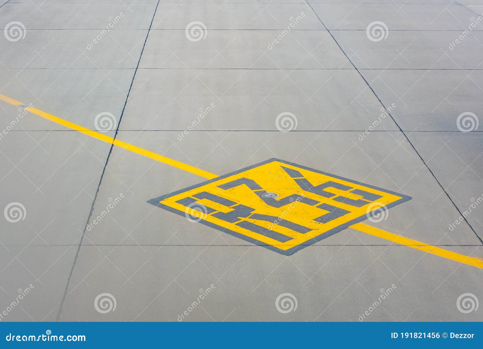 Line Markings Indicating Directions Solution For Airliners Stock Photo ...