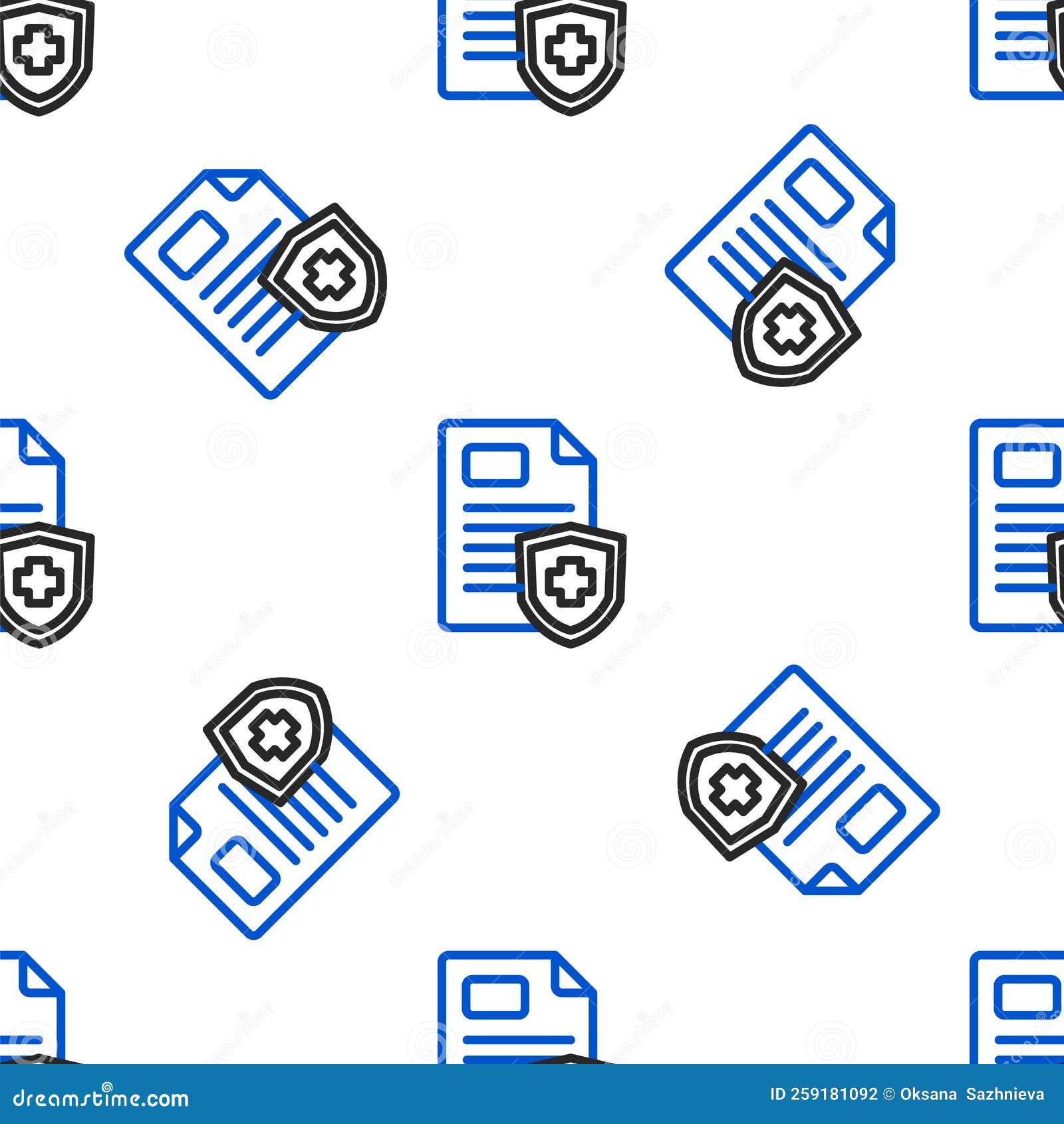 Line Medical Clipboard with Clinical Record Icon Isolated Seamless ... Line Medical Clipboard with Clinical Record Icon Isolated Seamless ...