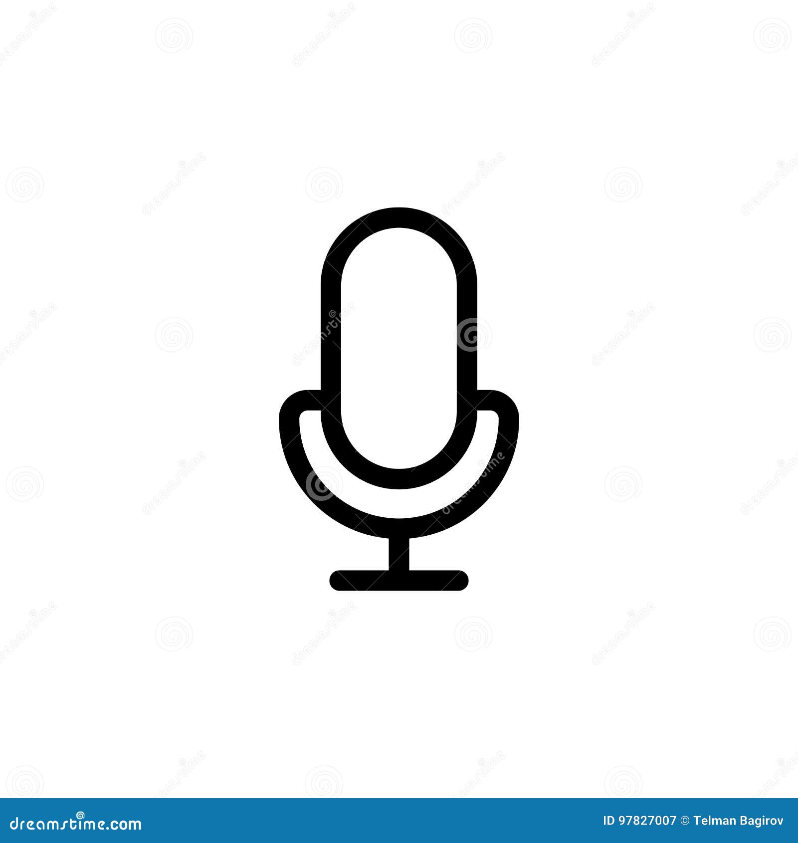 White Microphone Icon