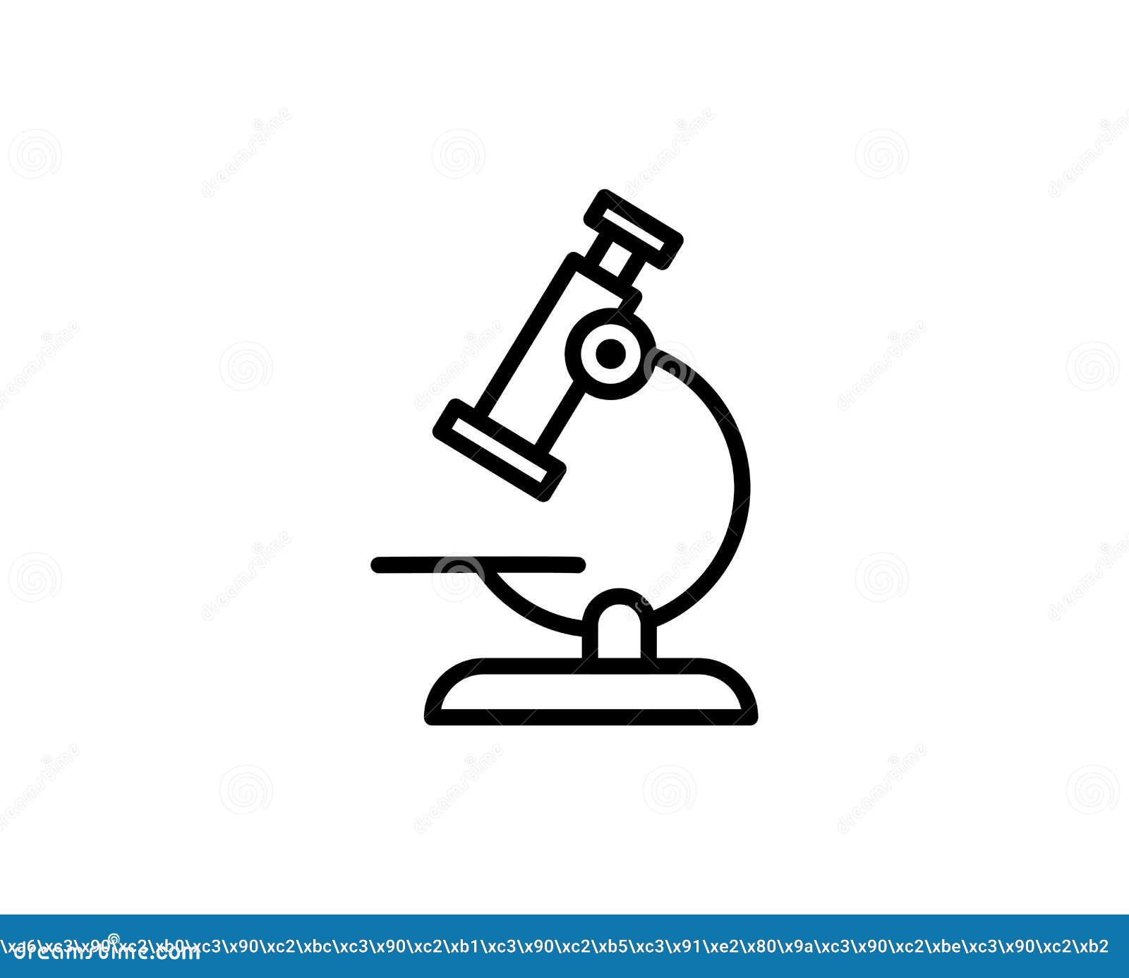 Line Microscope icon stock vector. Illustration of equipment - 193082861