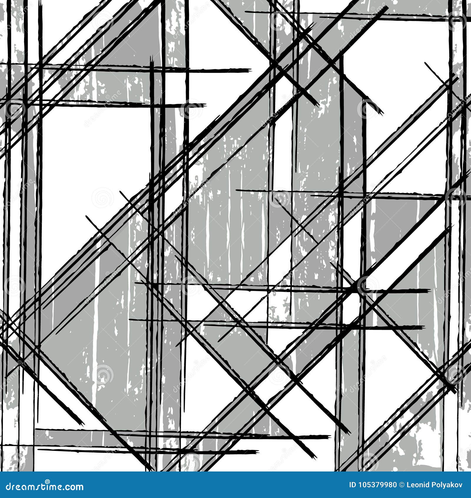 Line Monochrome Graffiti Pattern for Your Design Stock Vector ...