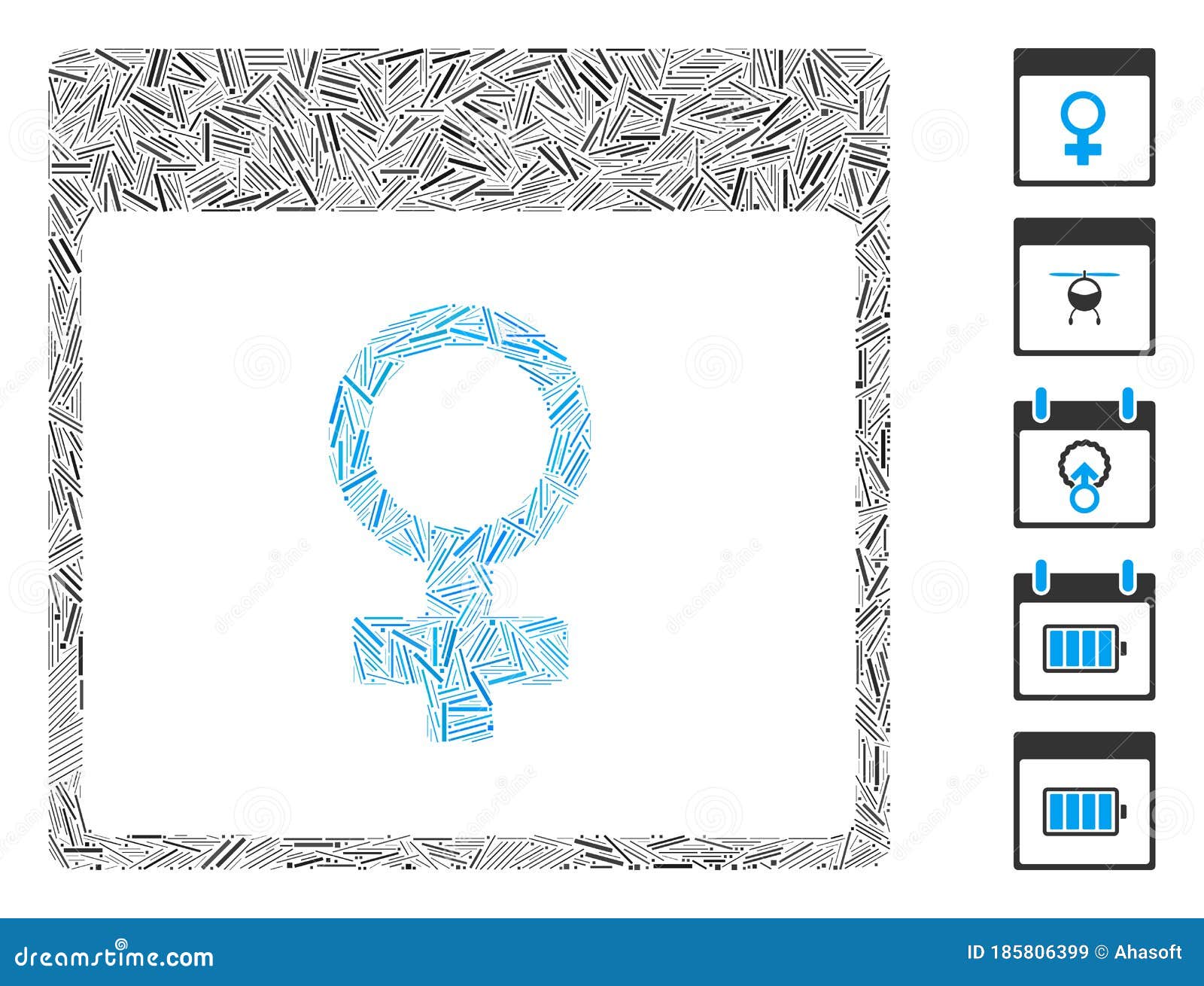 Dash Mosaic Venus Female Symbol Calendar Page Icon Stock Illustration ... Dash Mosaic Venus Female Symbol Calendar Page Icon Stock Illustration ...