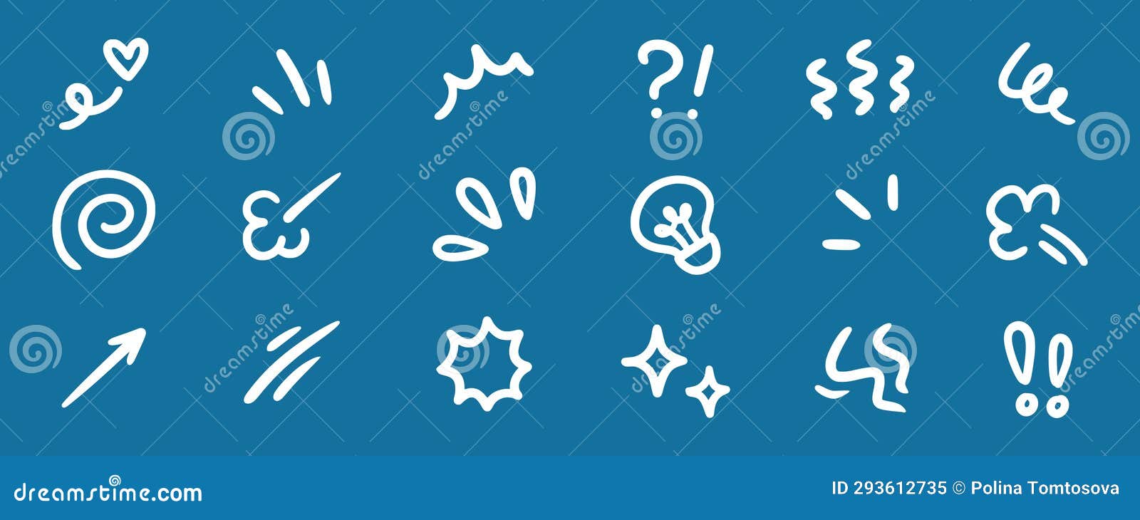 Line Movement Effect Element, Express Anime Effect Decoration Icon ...