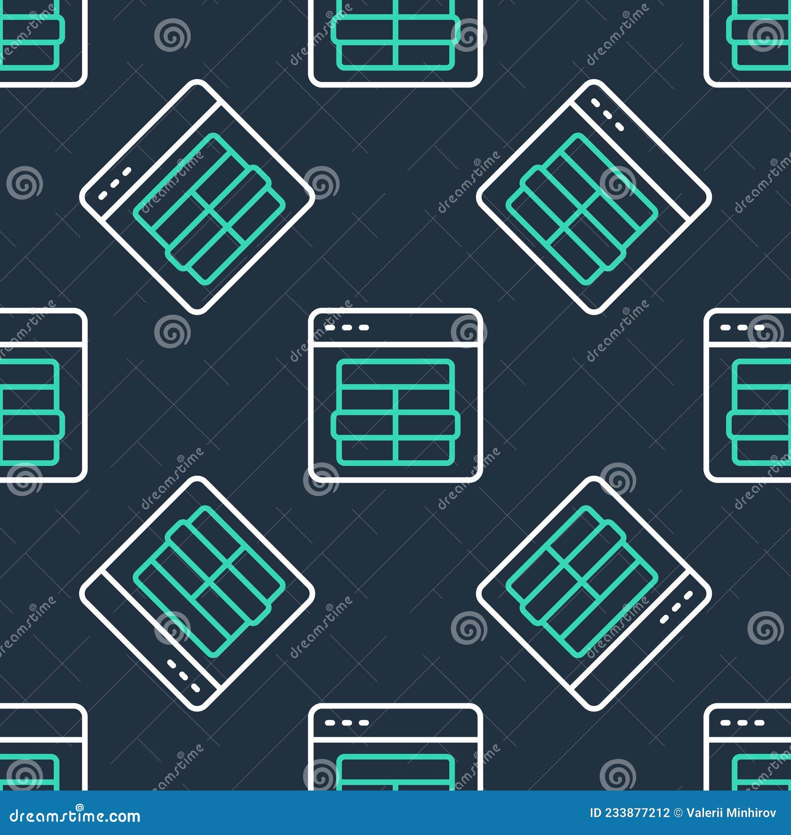 Red Line MySQL Code Icon Isolated On White Background. HTML Code Symbol ...