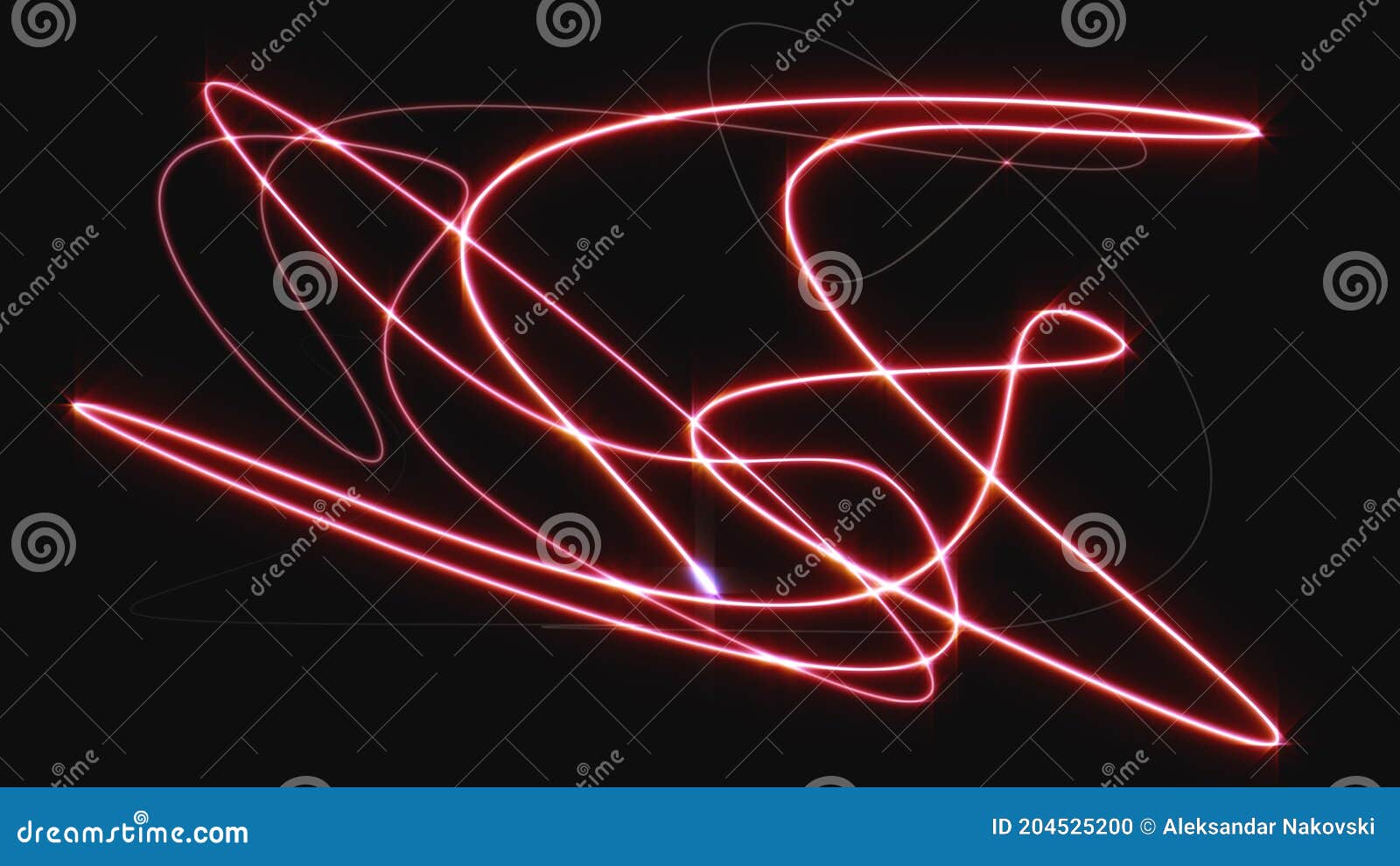 Line Neon Red Light Abstract Background Stock Illustration ...