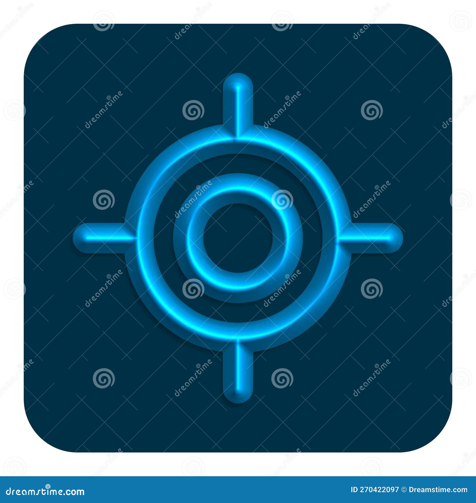 Line Neon Web Icon stock illustration. Illustration of website - 270422097